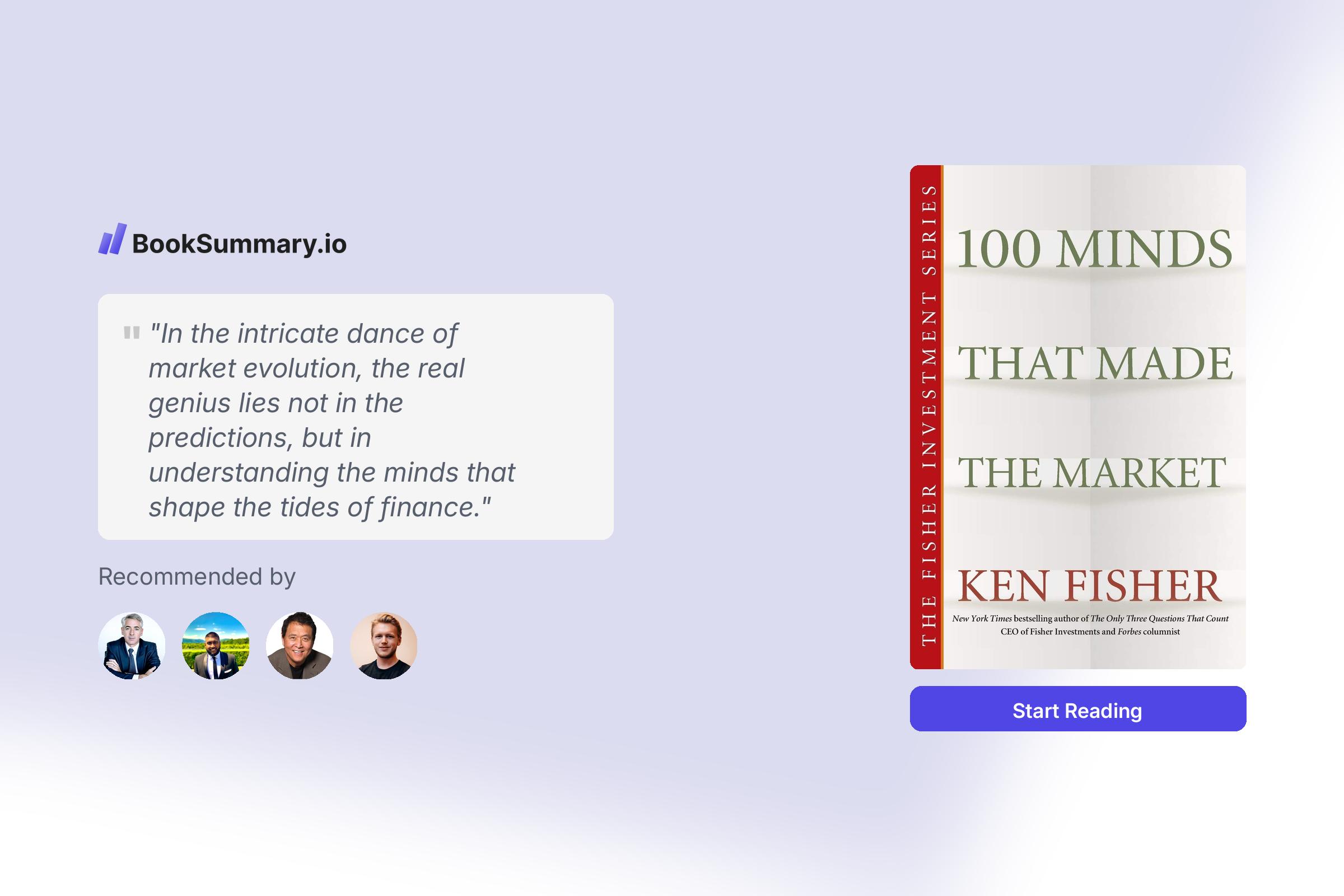 100 Minds That Made the Market Book Summary