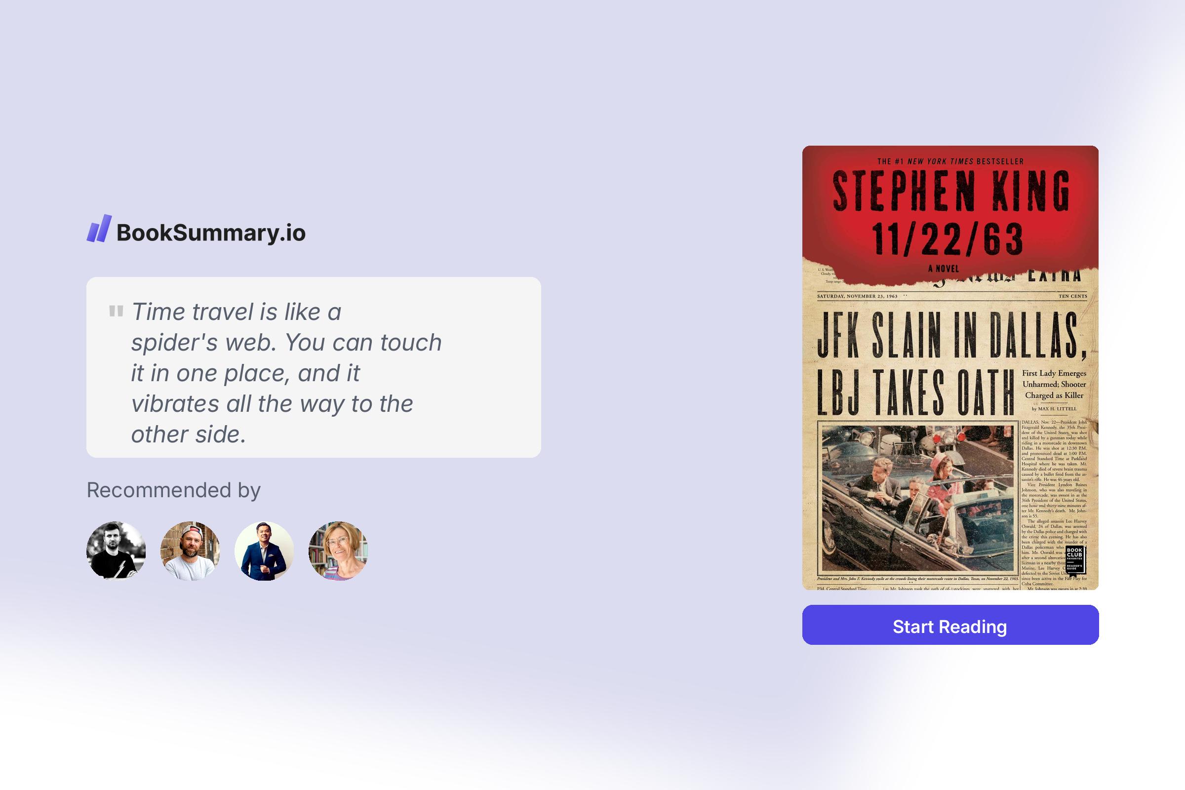 11/22/63 Book Summary