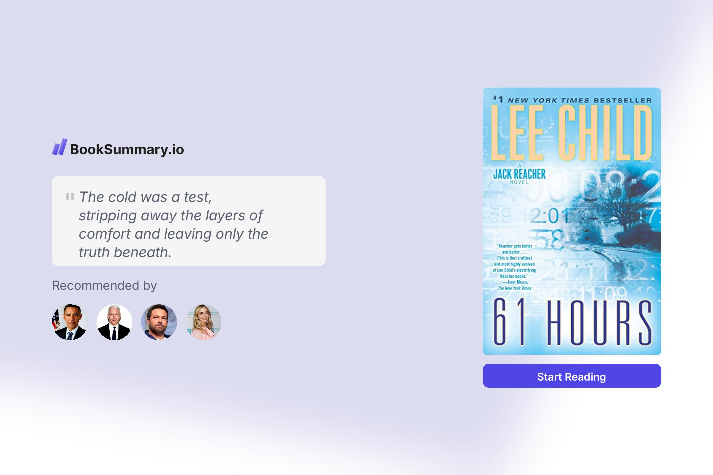 61 Hours Book Summary