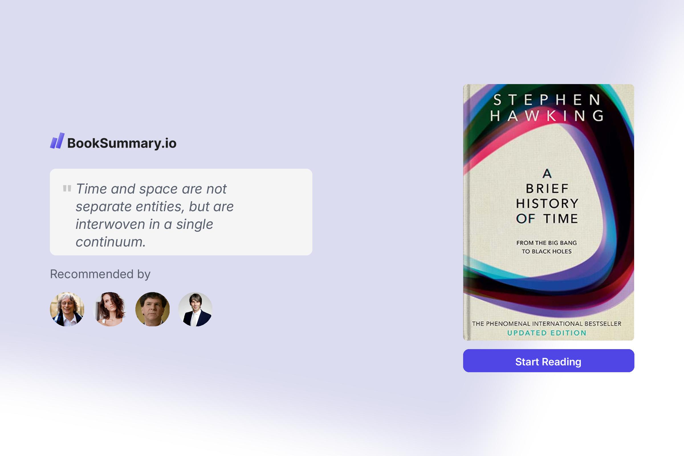 A Brief History of Time Book Summary