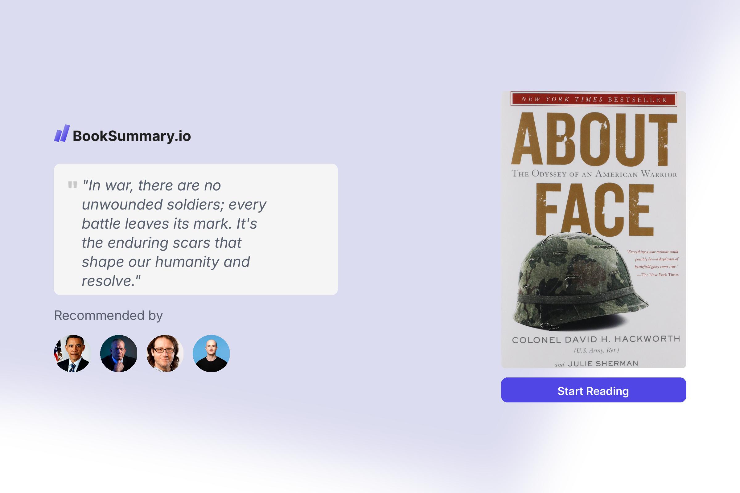 About Face Book Summary