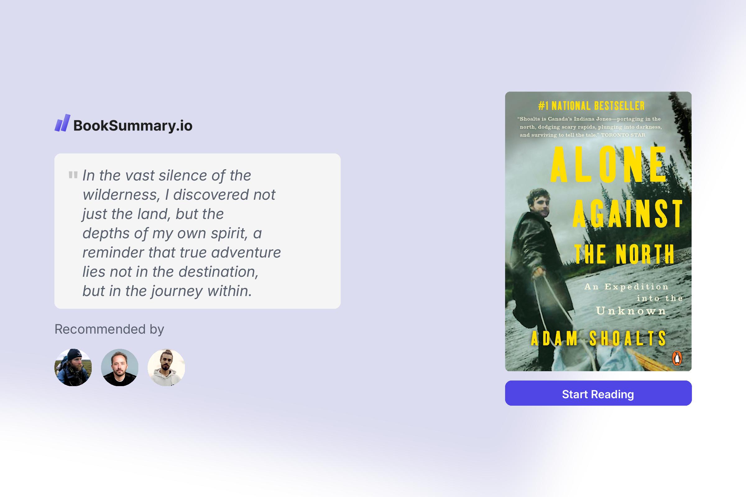 Alone Against the North Book Summary