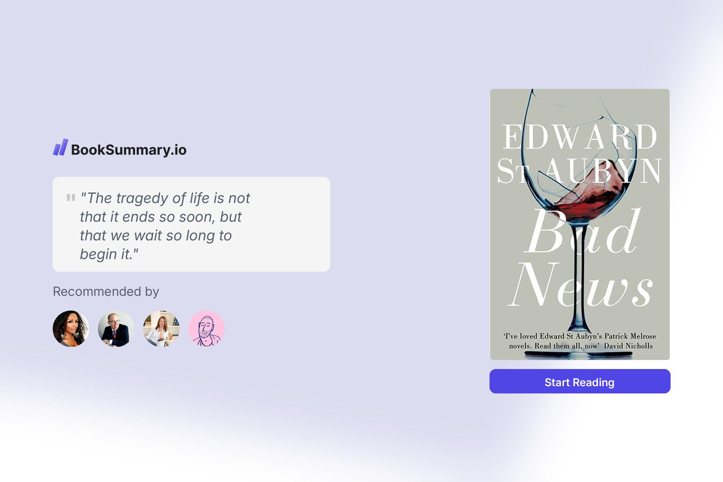 Bad News Book Summary