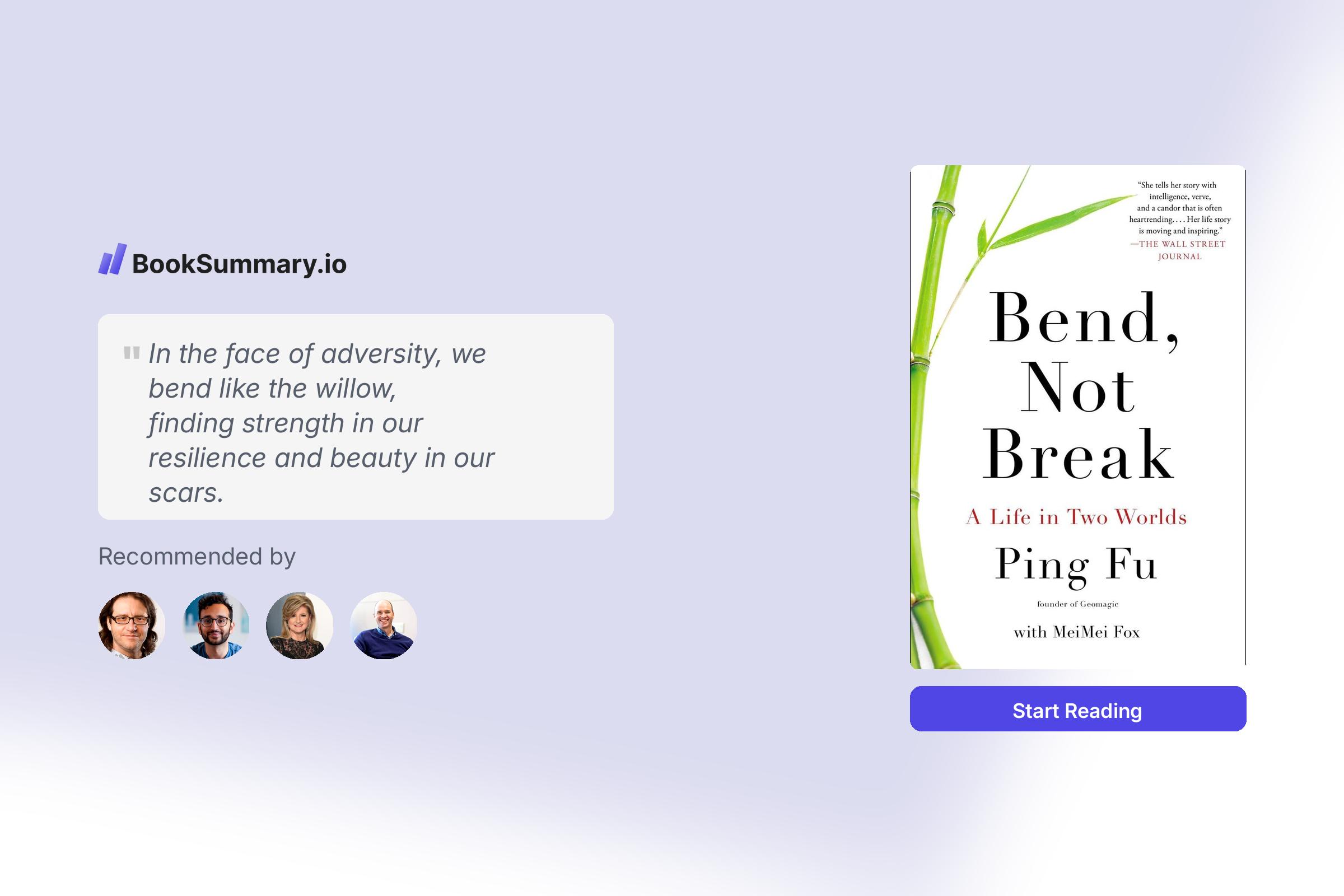 Bend, Not Break Book Summary