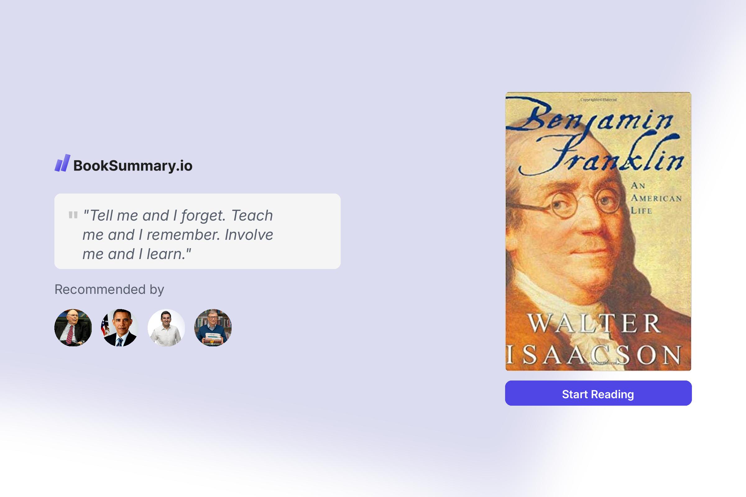 Benjamin Franklin Book Summary