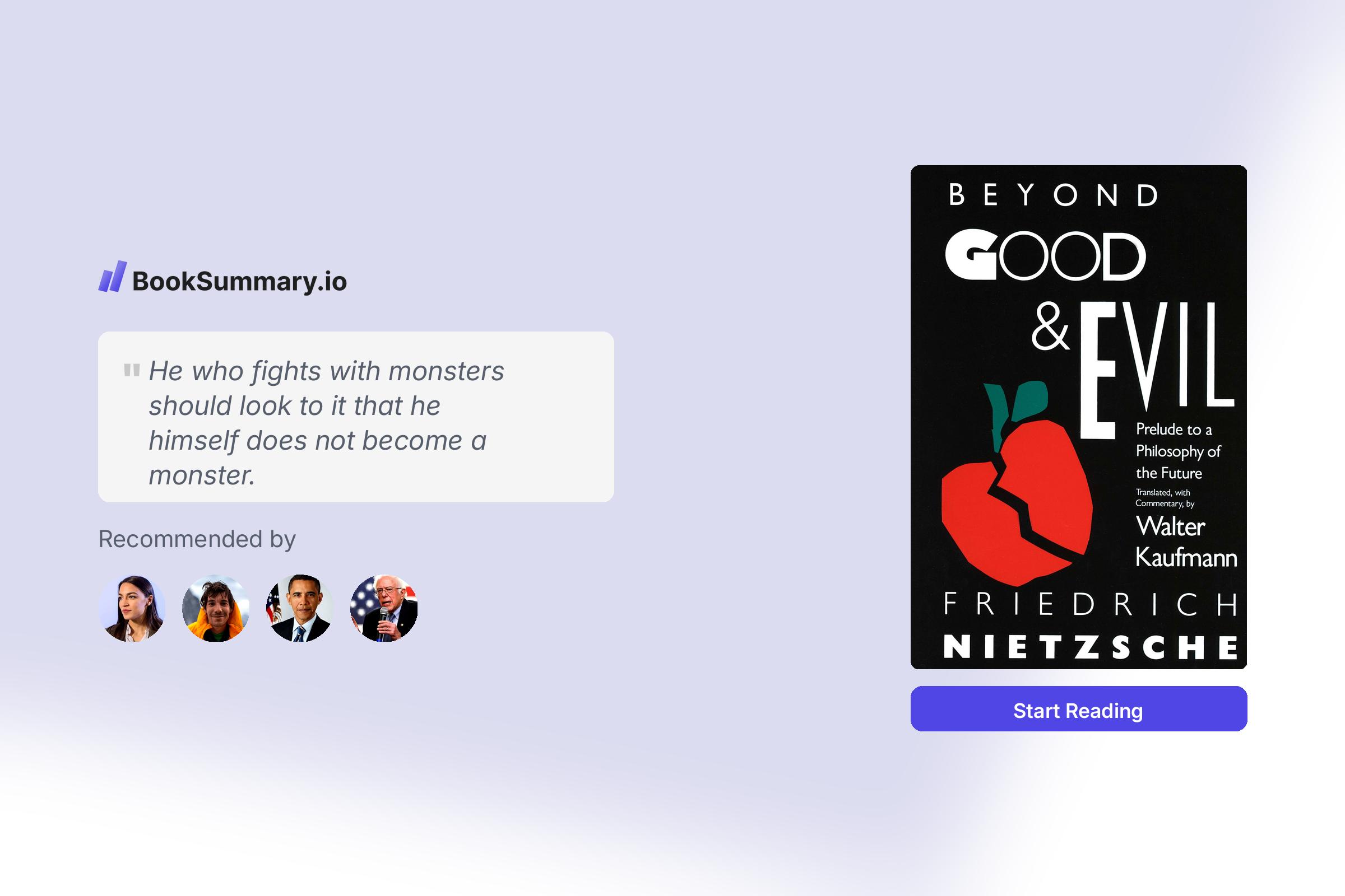 Beyond Good & Evil Book Summary