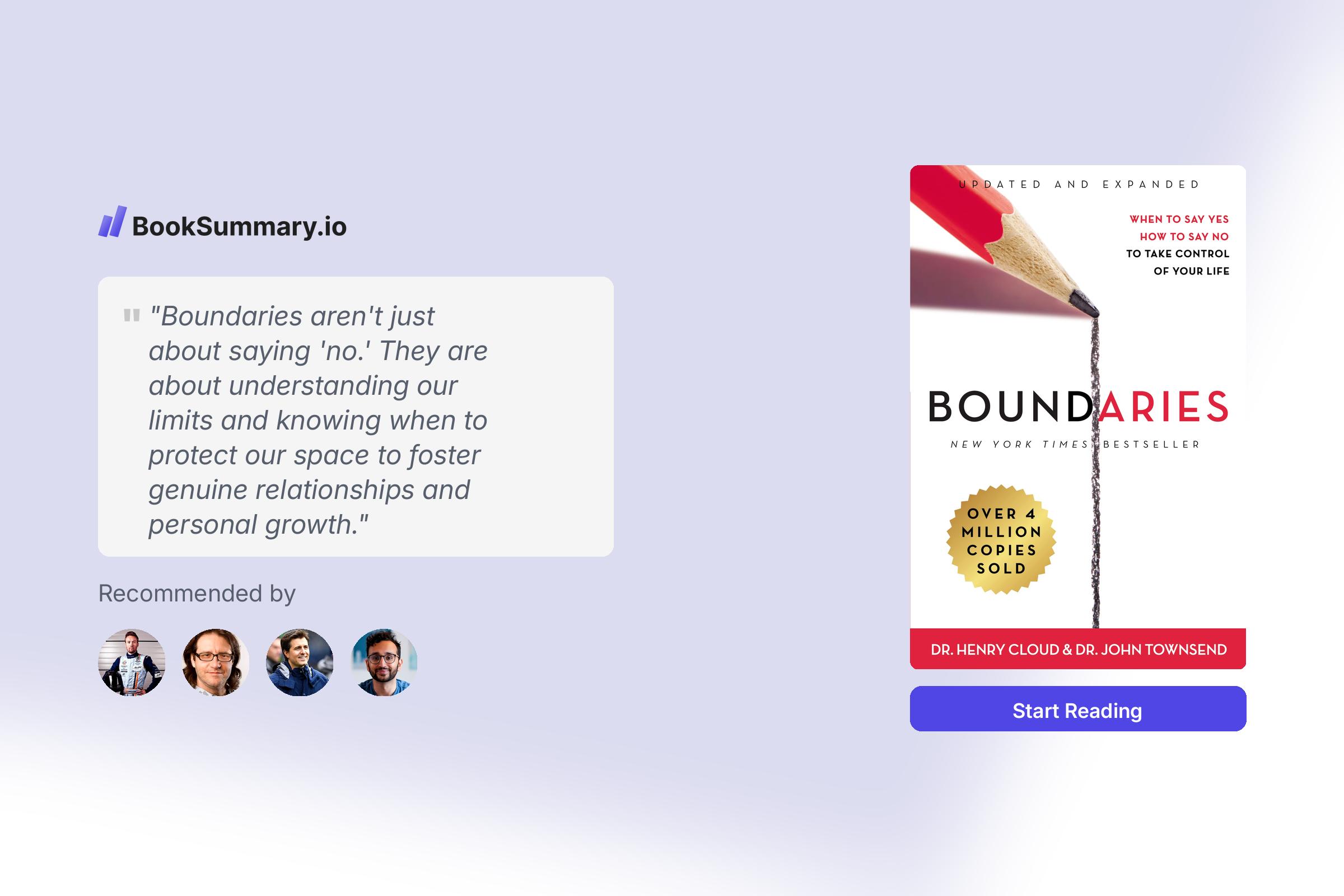 Boundaries Book Summary