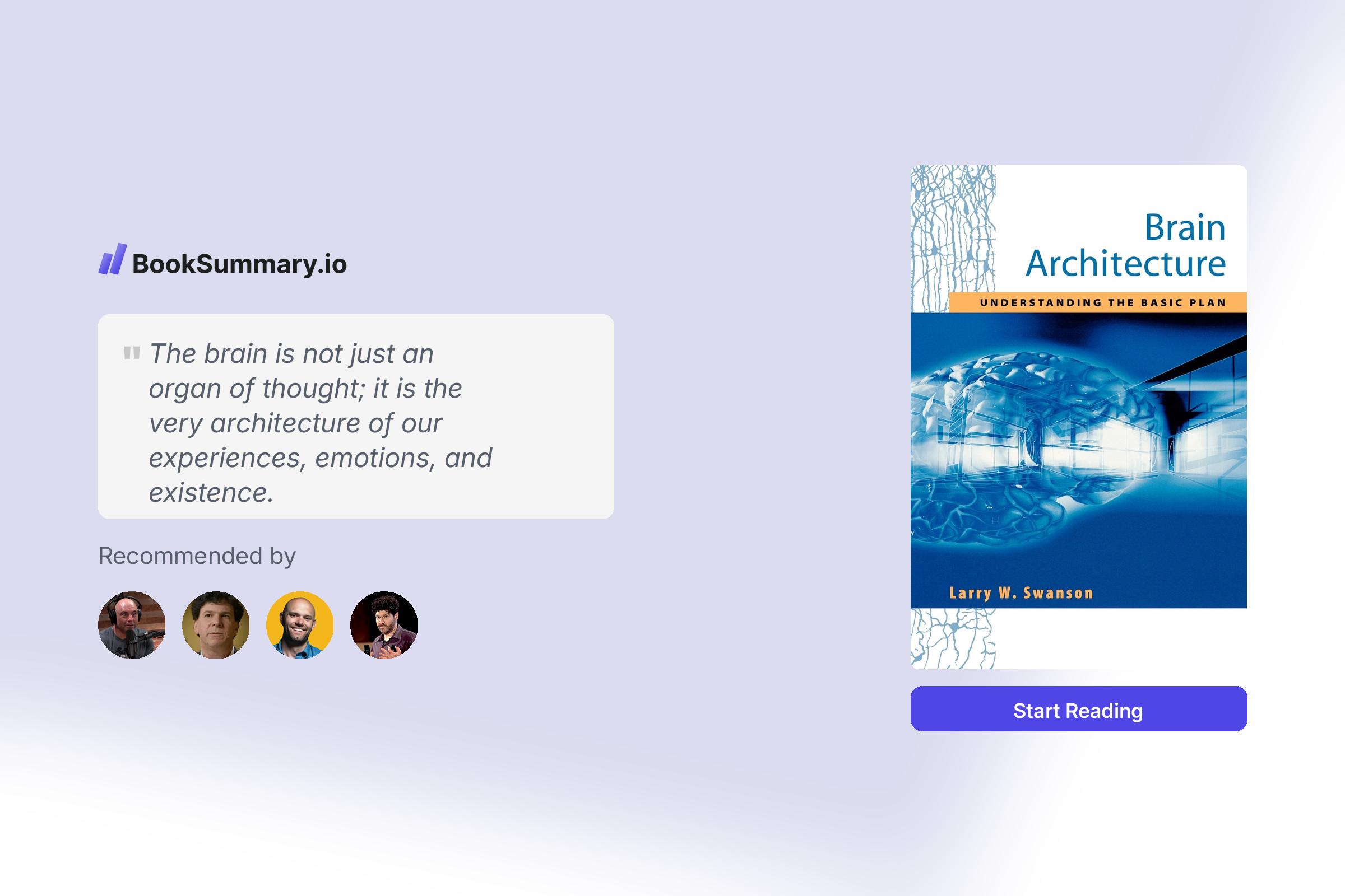 Brain Architecture Book Summary