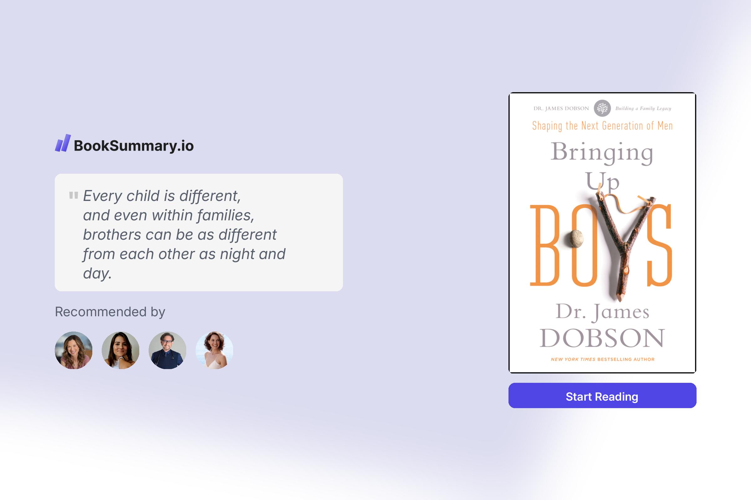 Bringing Up Boys Book Summary