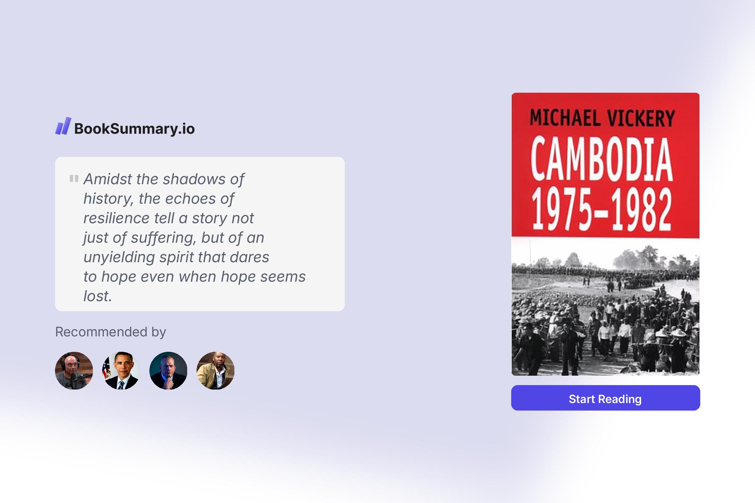 Cambodia, 1975-1982 Book Summary