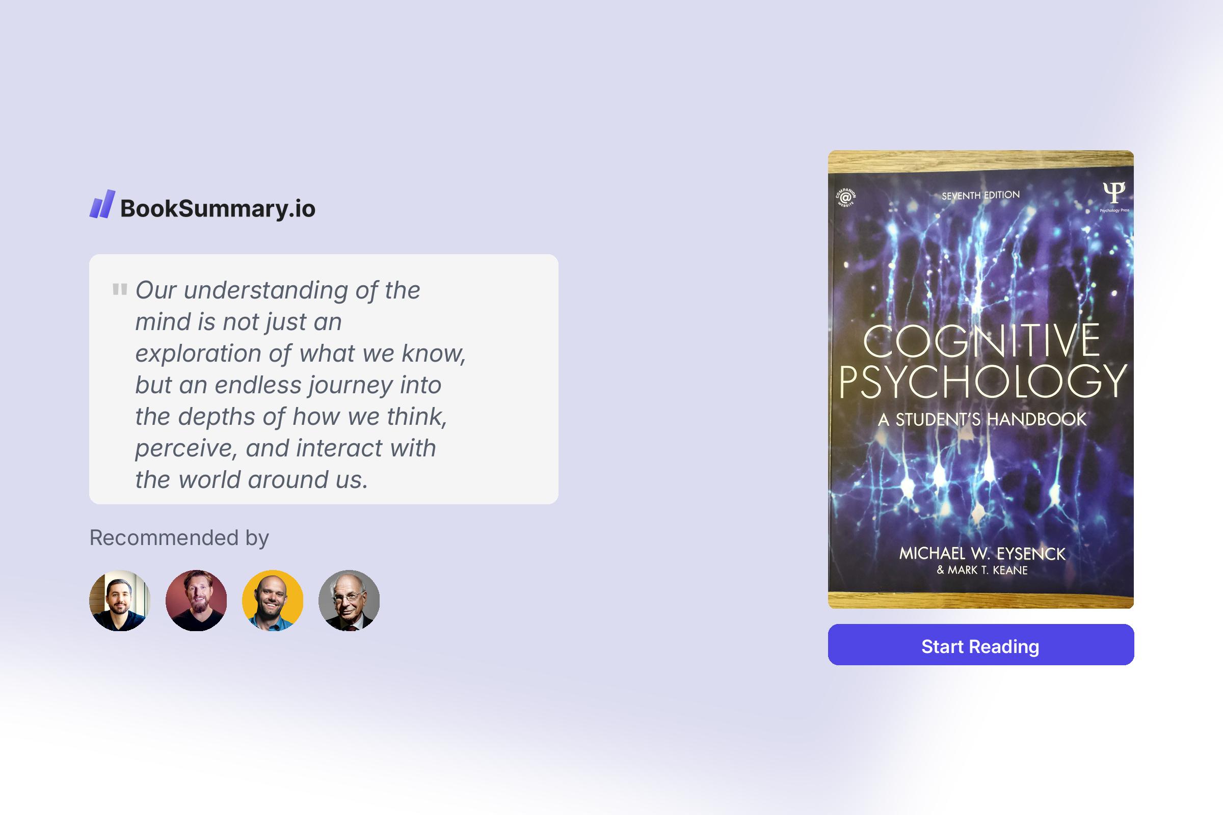 Cognitive Psychology Book Summary