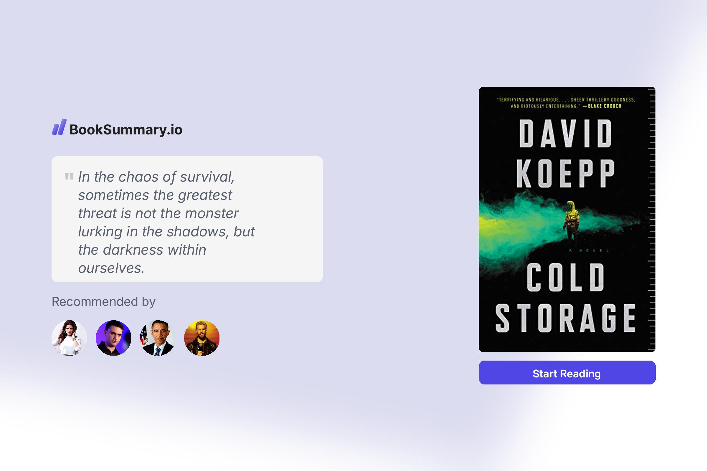 Cold Storage Book Summary