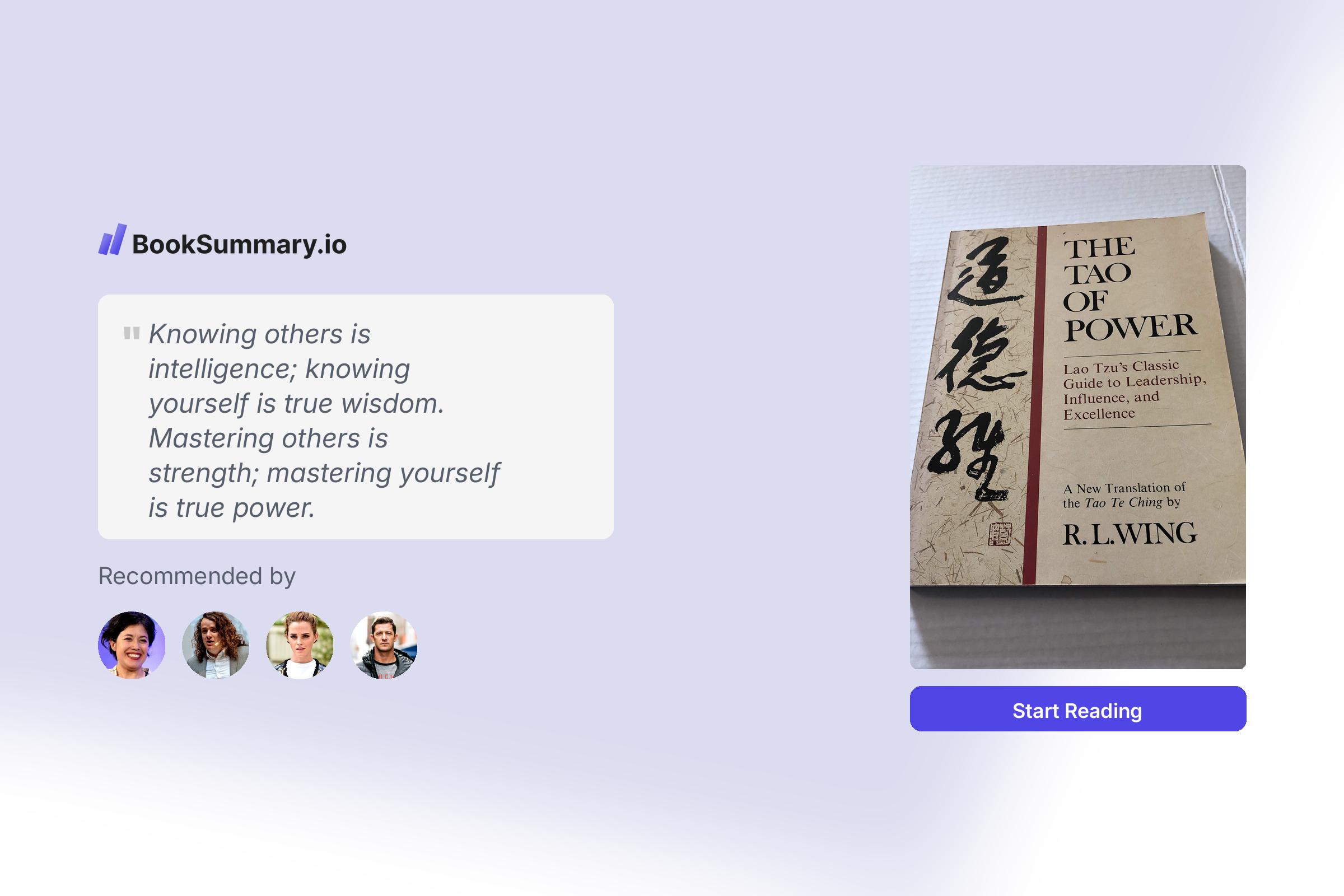 Dao de Jing Book Summary