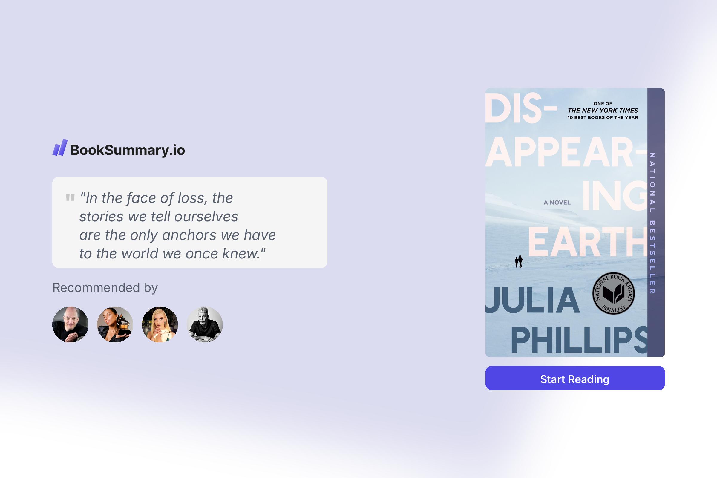 Disappearing Earth Book Summary