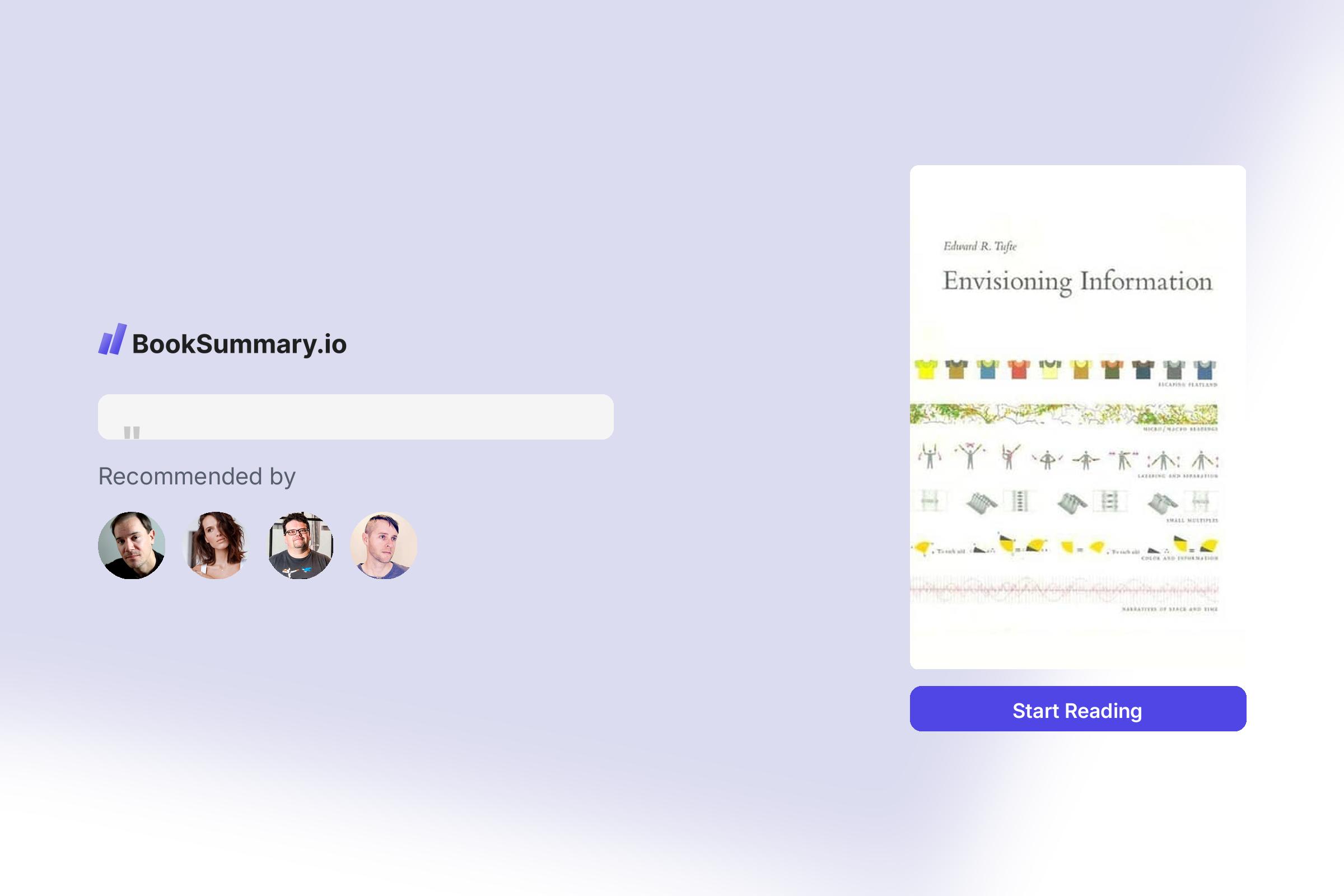 Envisioning Information Book Summary