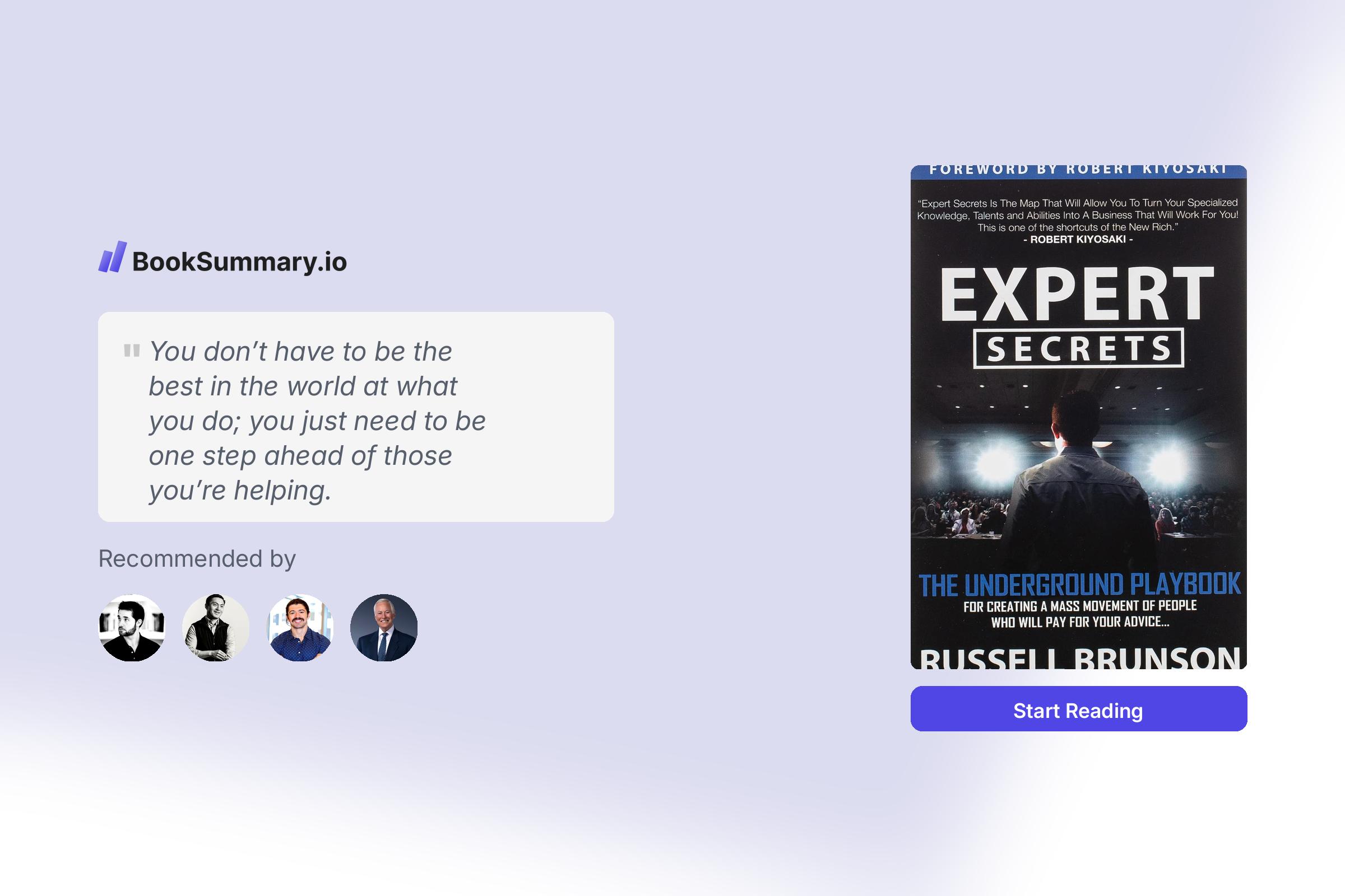 Expert Secrets Book Summary