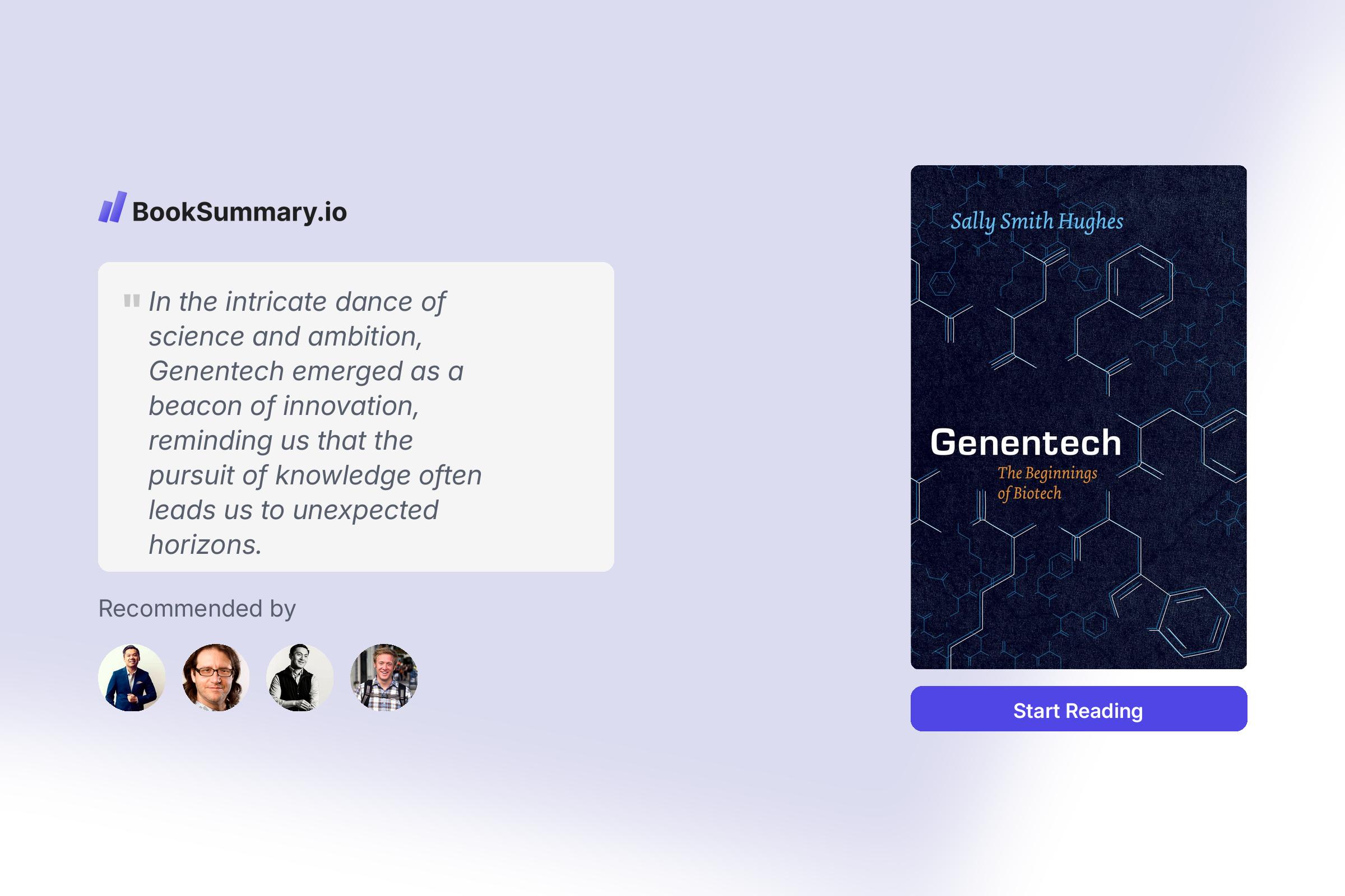 Genentech Book Summary