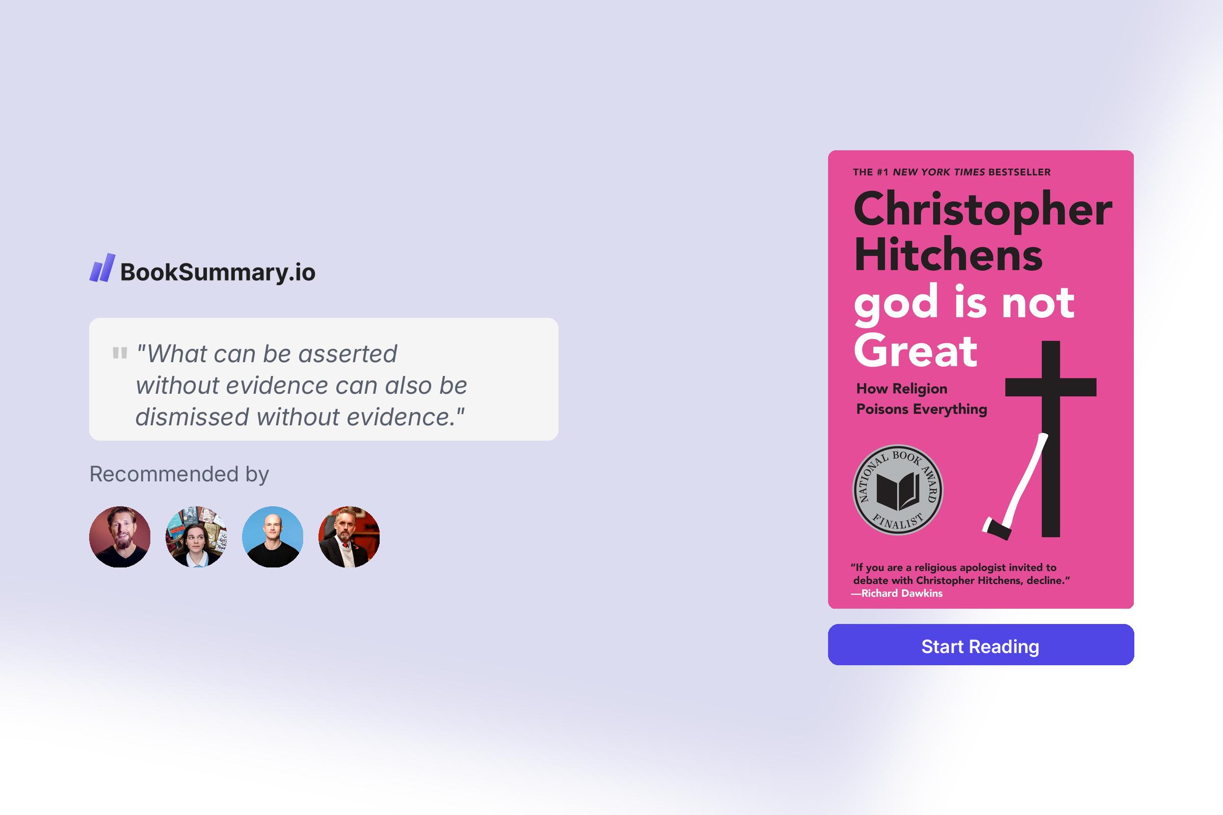 God Is Not Great Book Summary