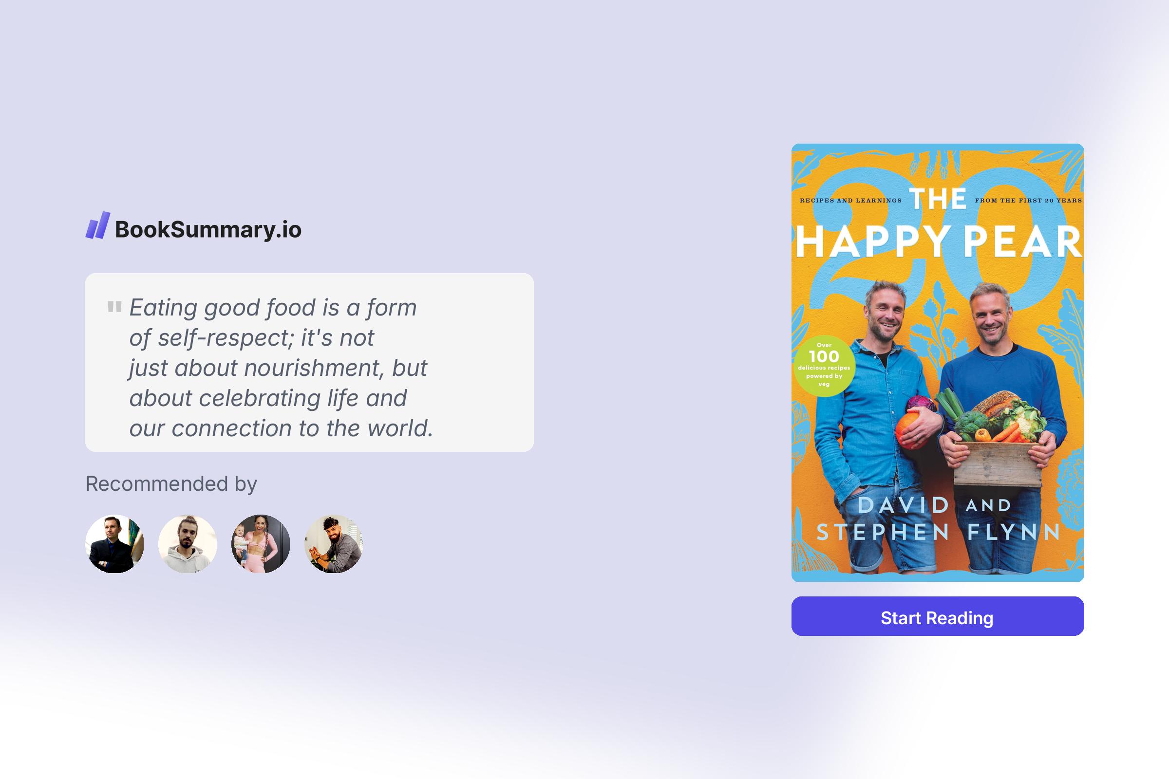 Happy Pear Book Summary