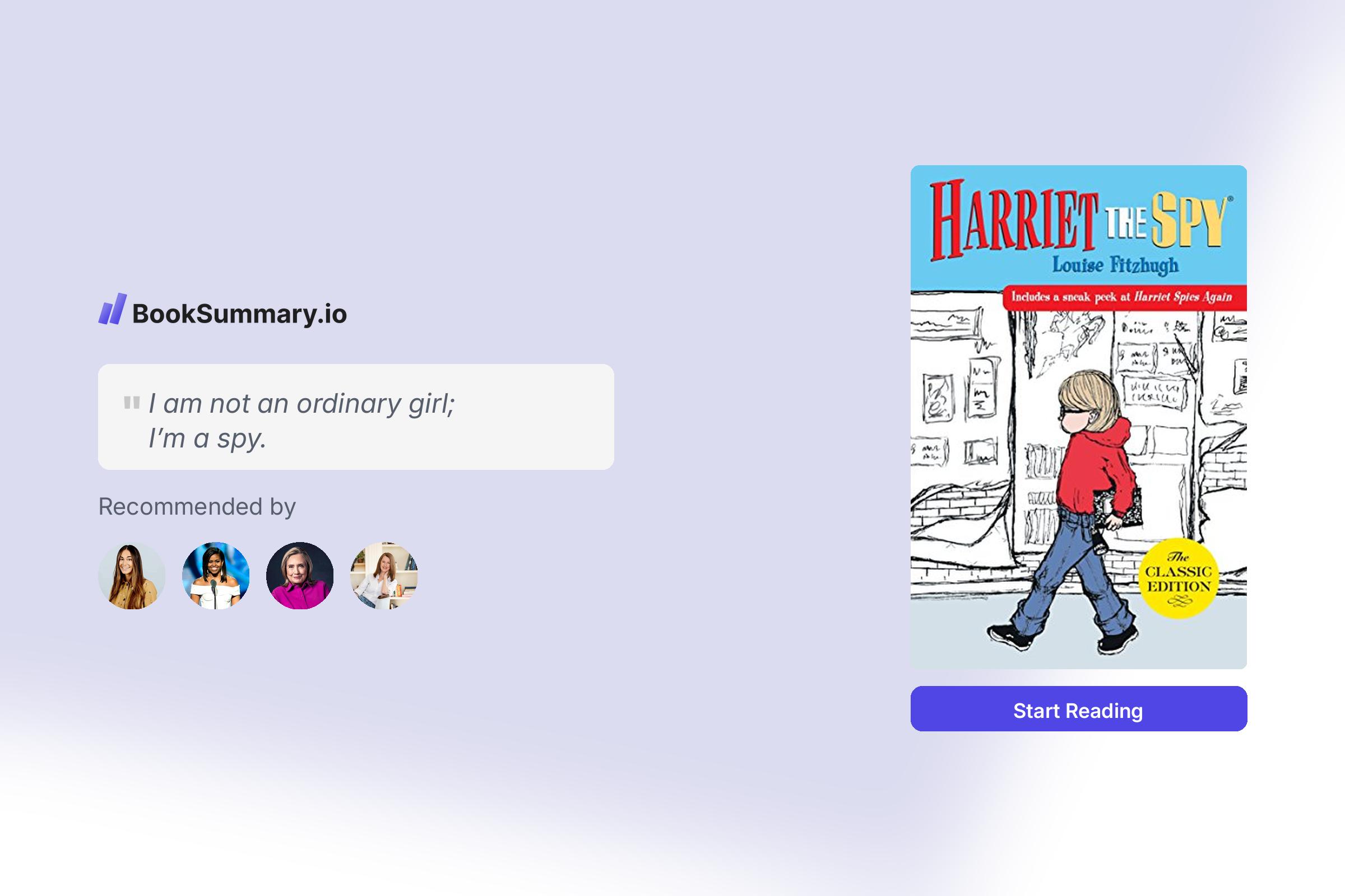 Harriet the Spy Book Summary