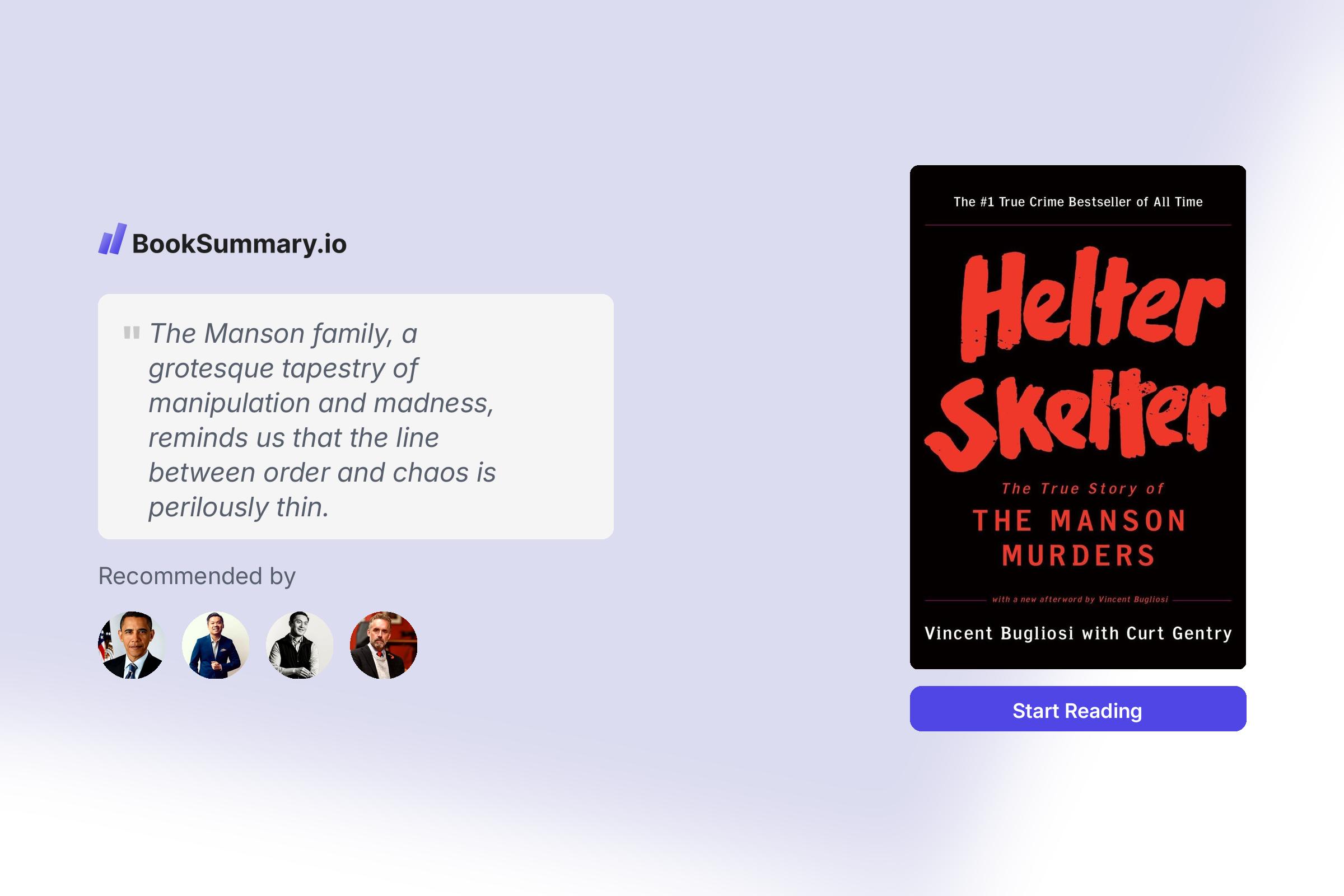 Helter Skelter Book Summary