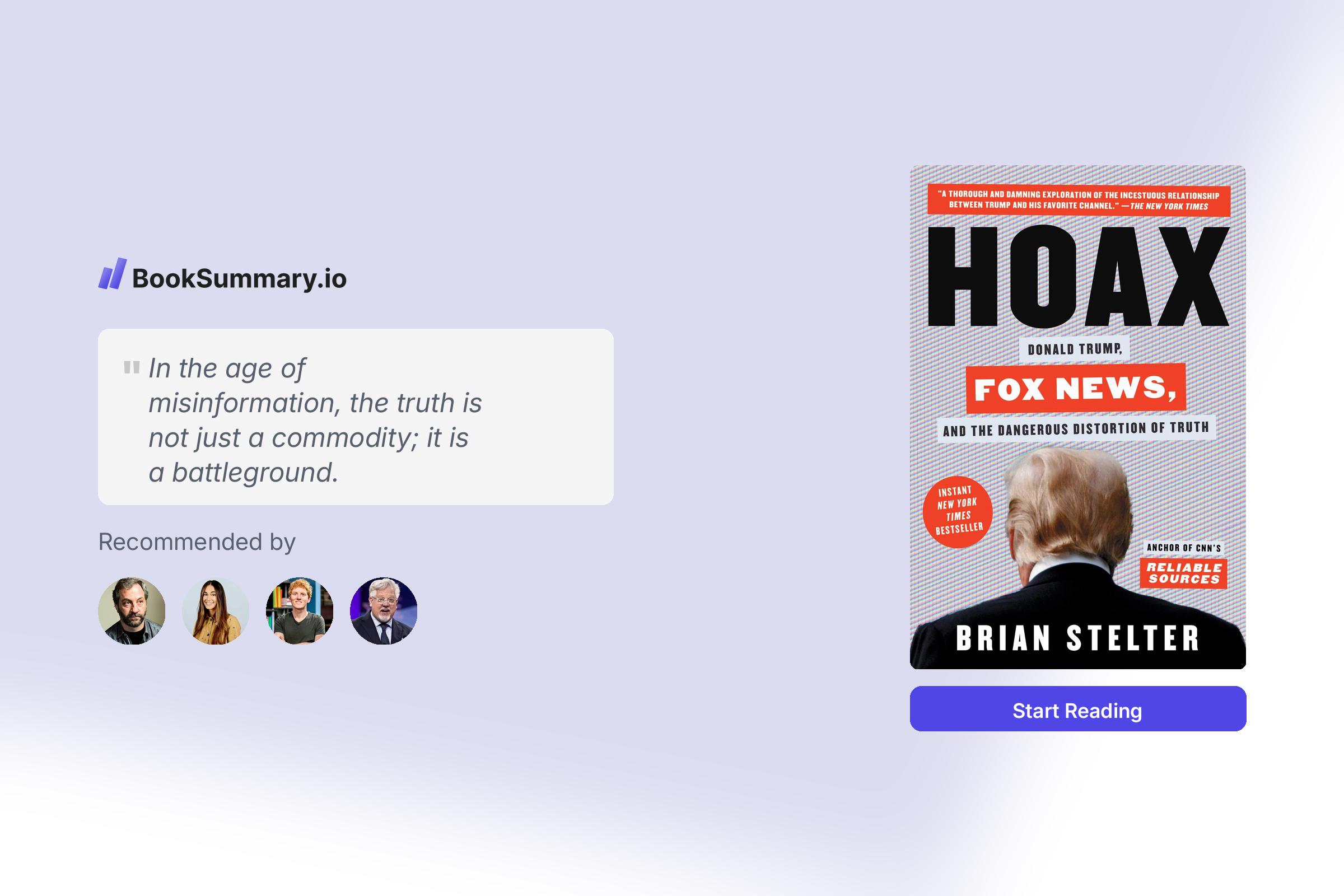 Hoax Book Summary