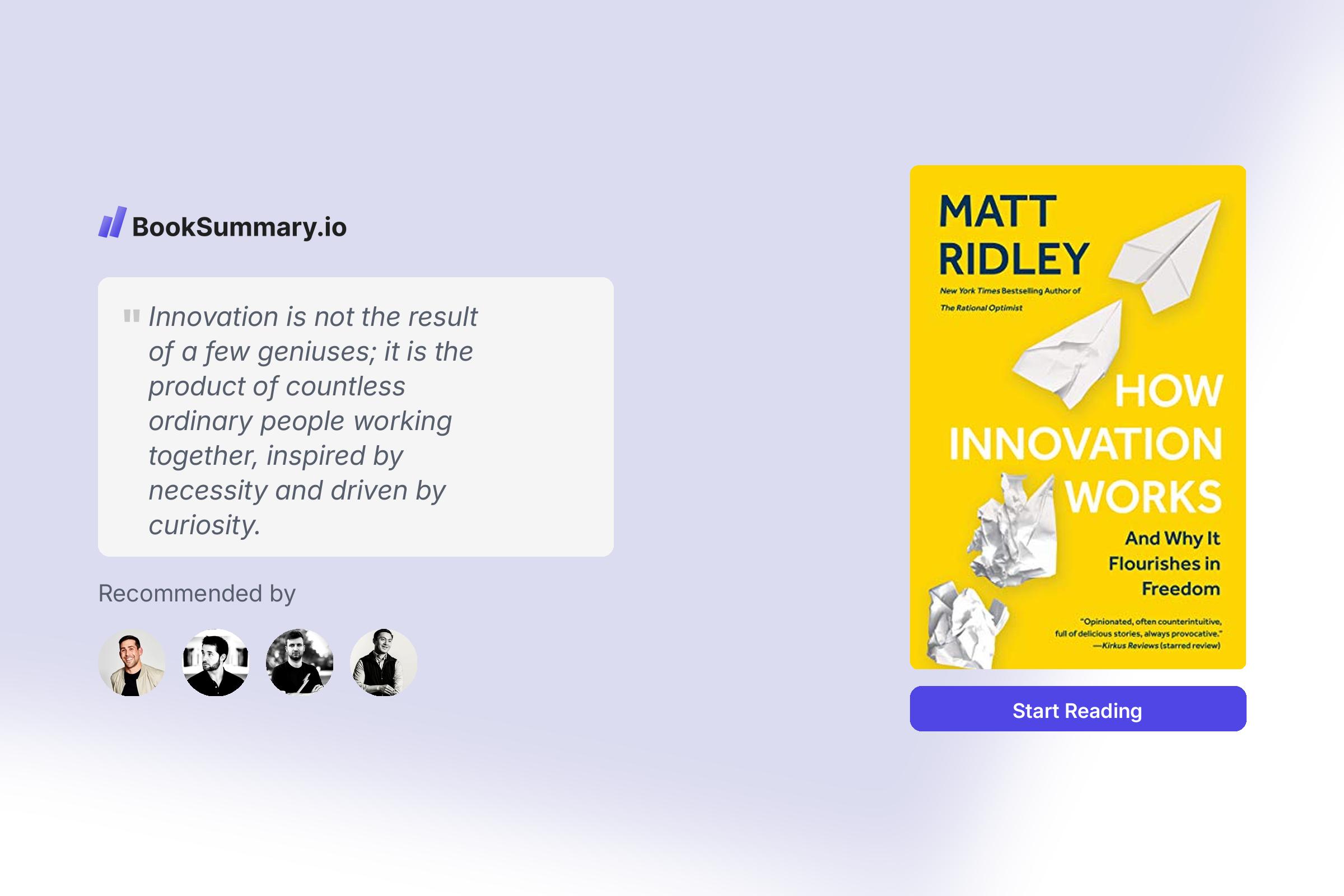 How Innovation Works Book Summary
