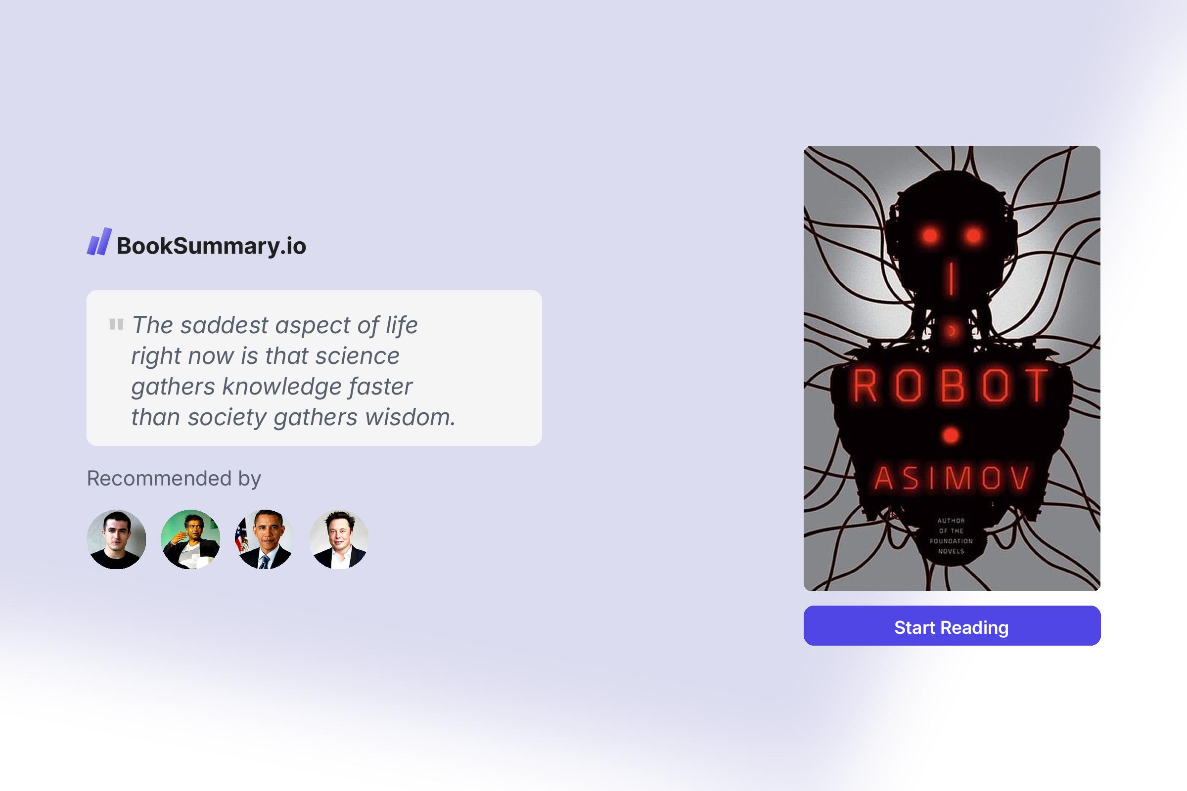 I, Robot Book Summary