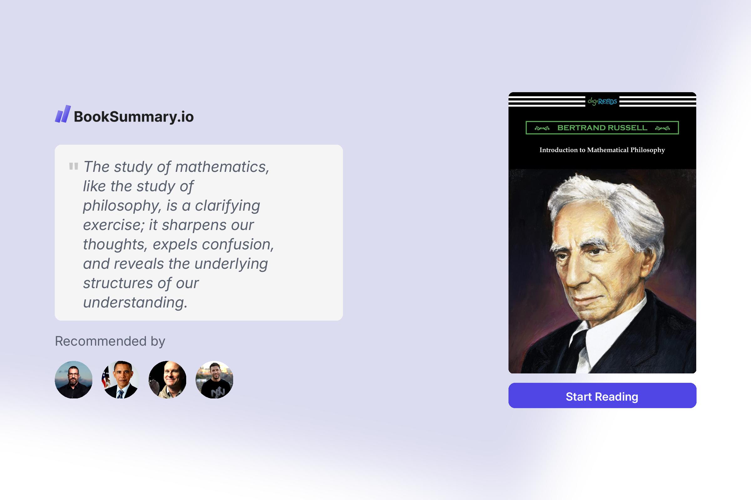 Introduction to Mathematical Philosophy Book Summary