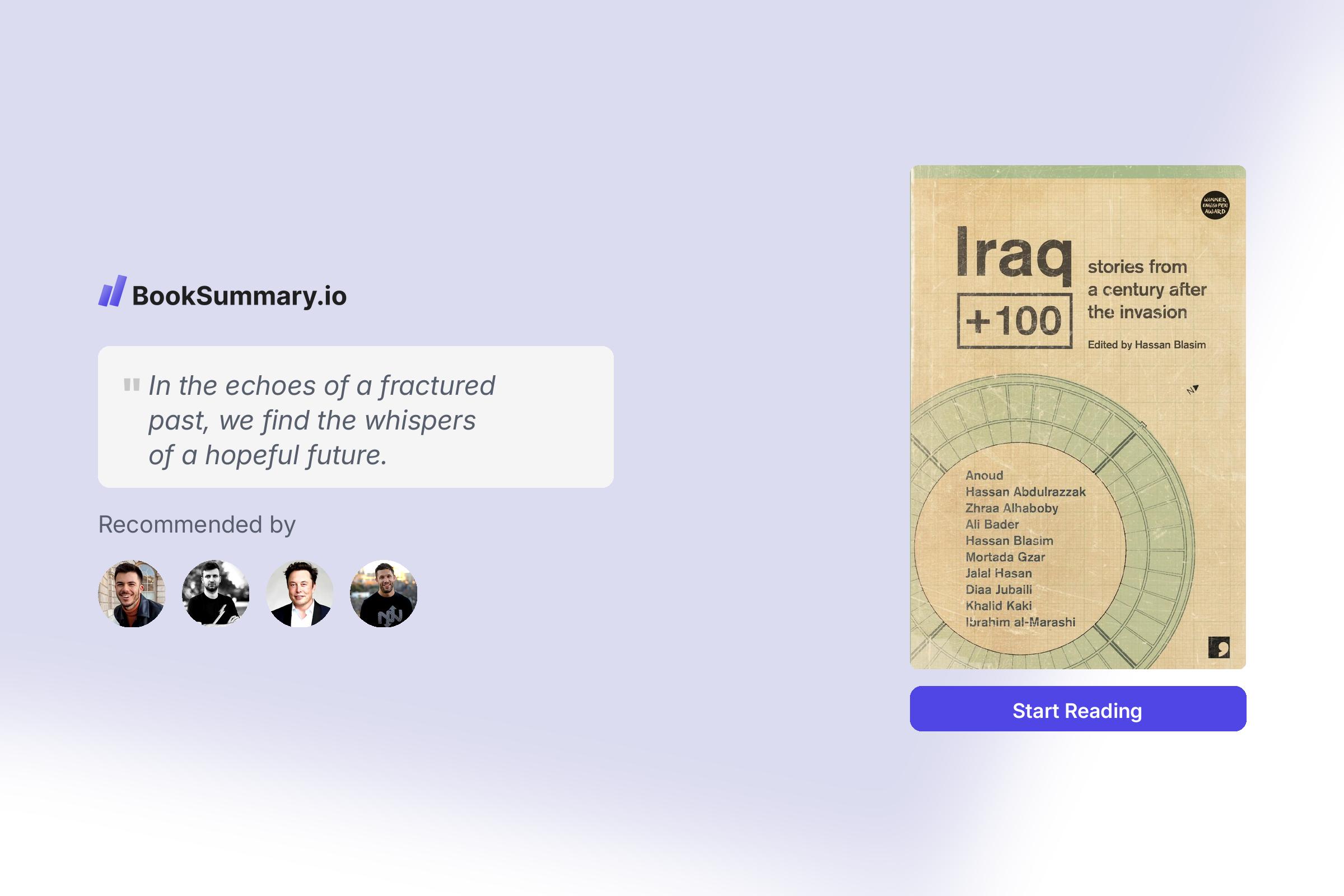Iraq + 100 Book Summary
