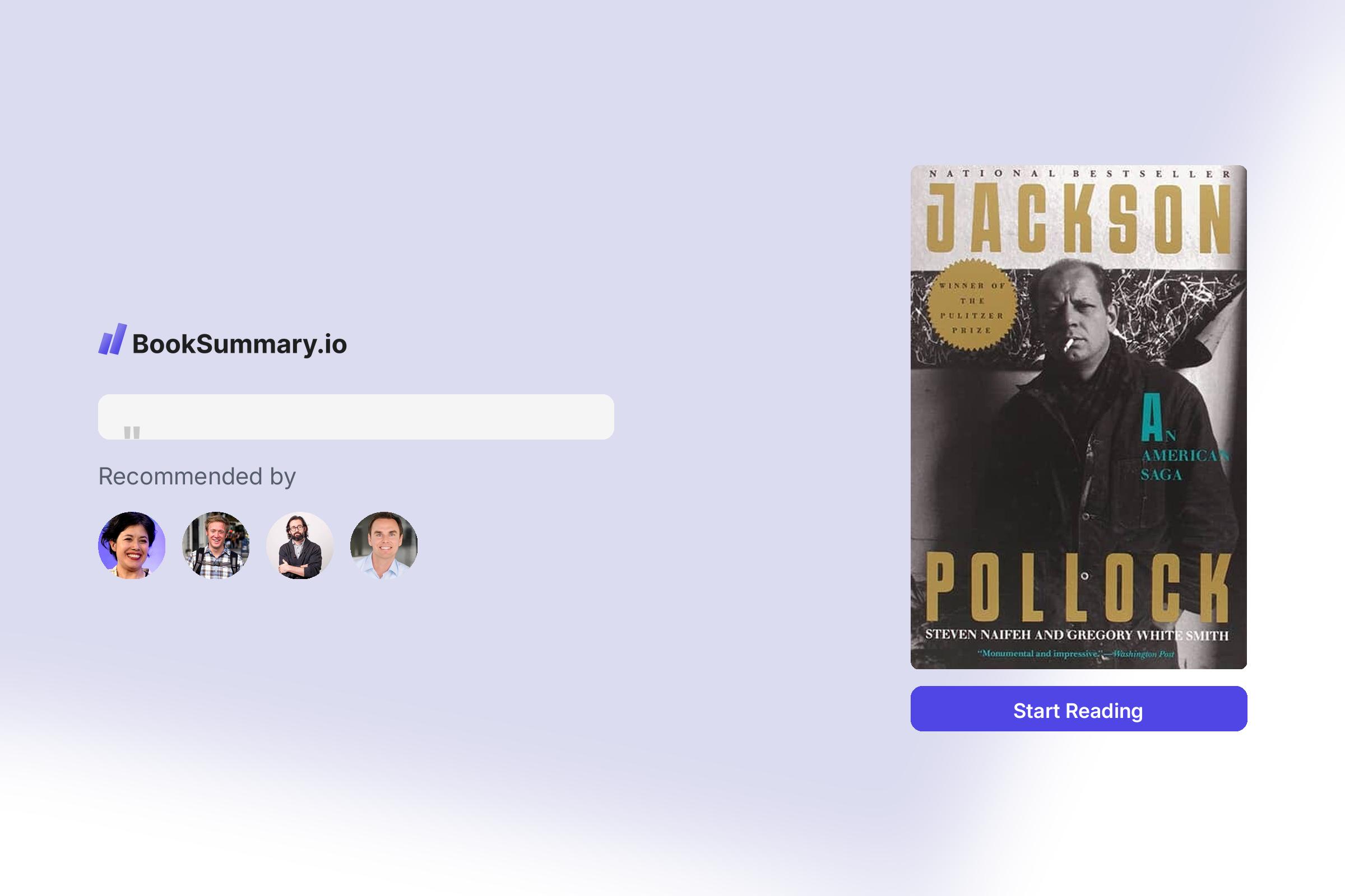 Jackson Pollock Book Summary