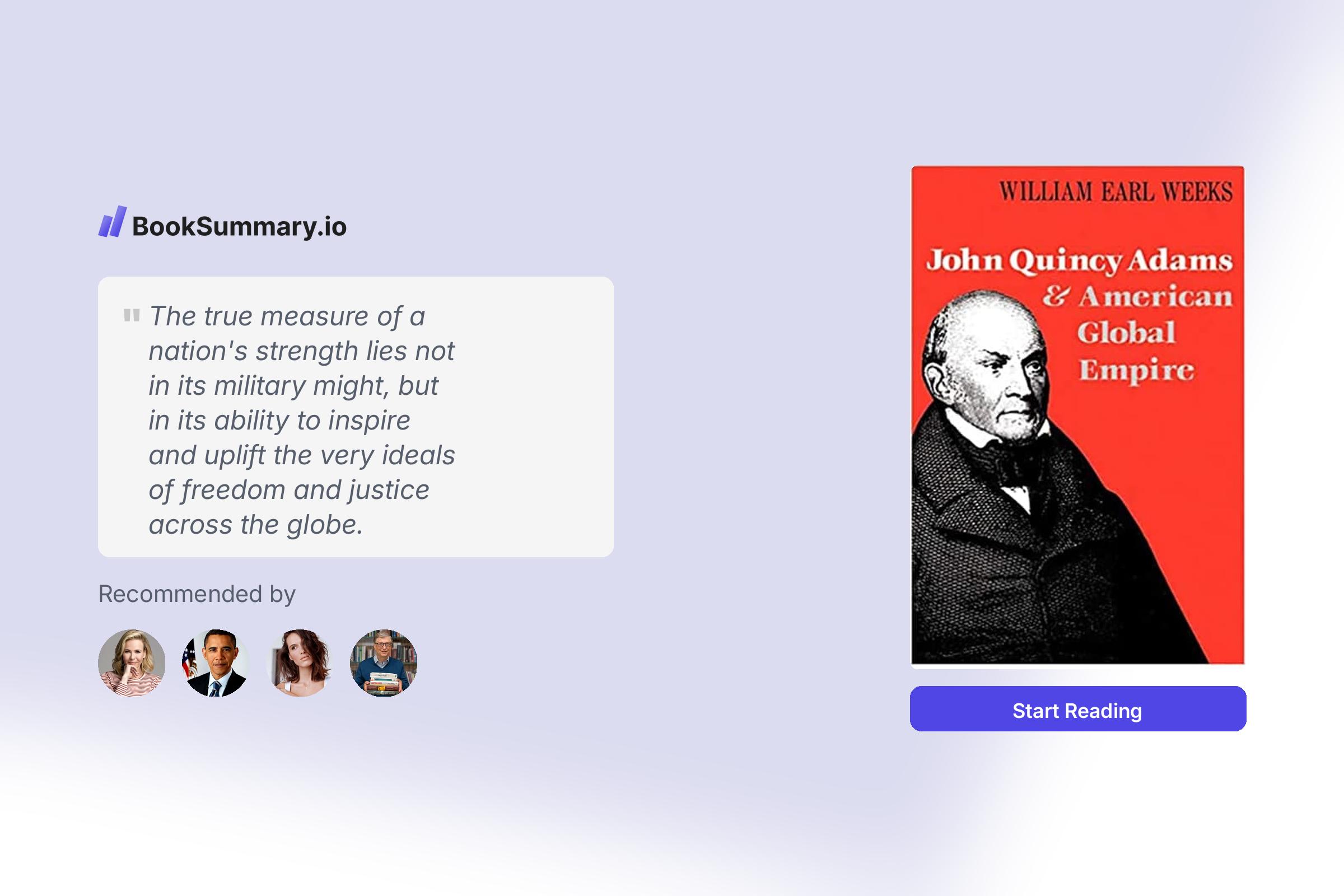 John Quincy Adams and American Global Empire Book Summary