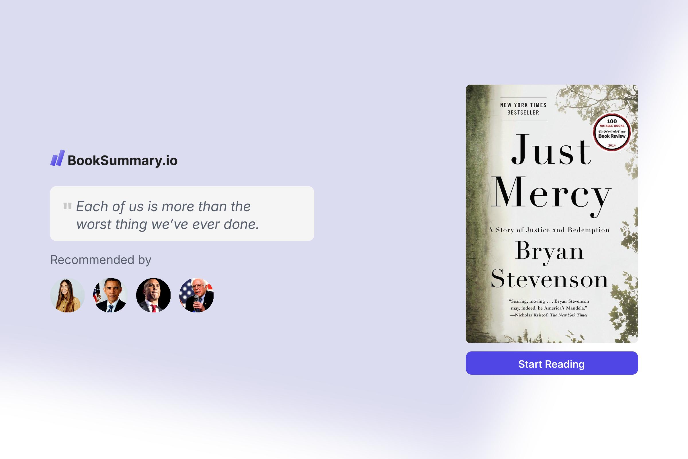 Just Mercy Book Summary