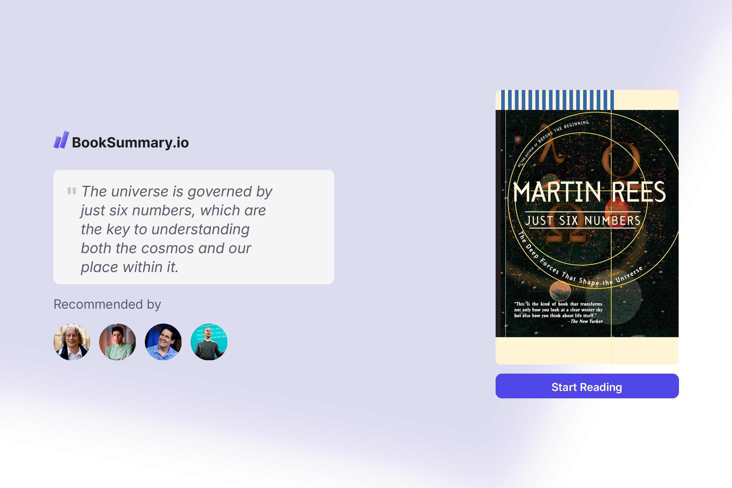 Just Six Numbers Book Summary