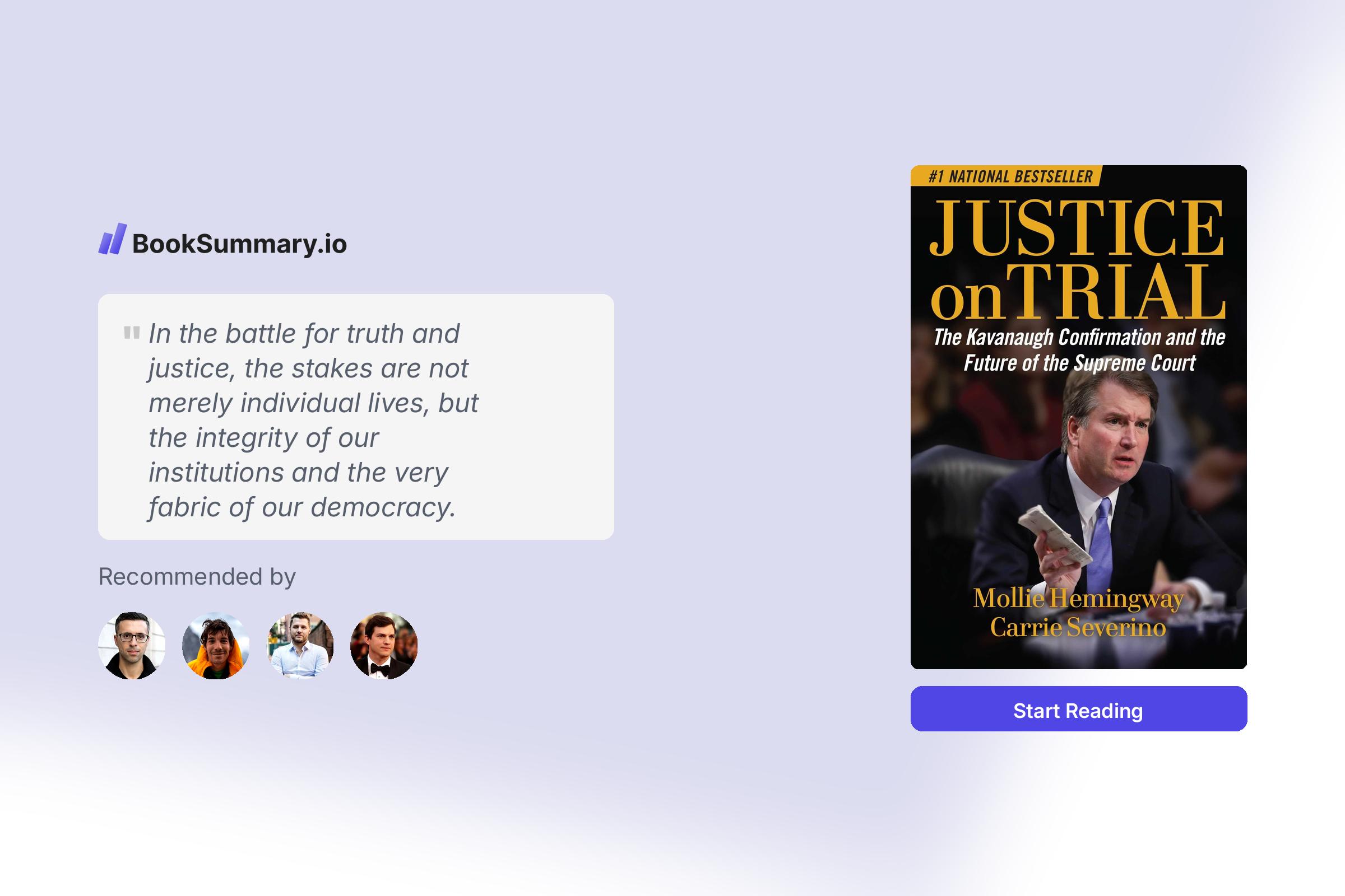 Justice on Trial Book Summary