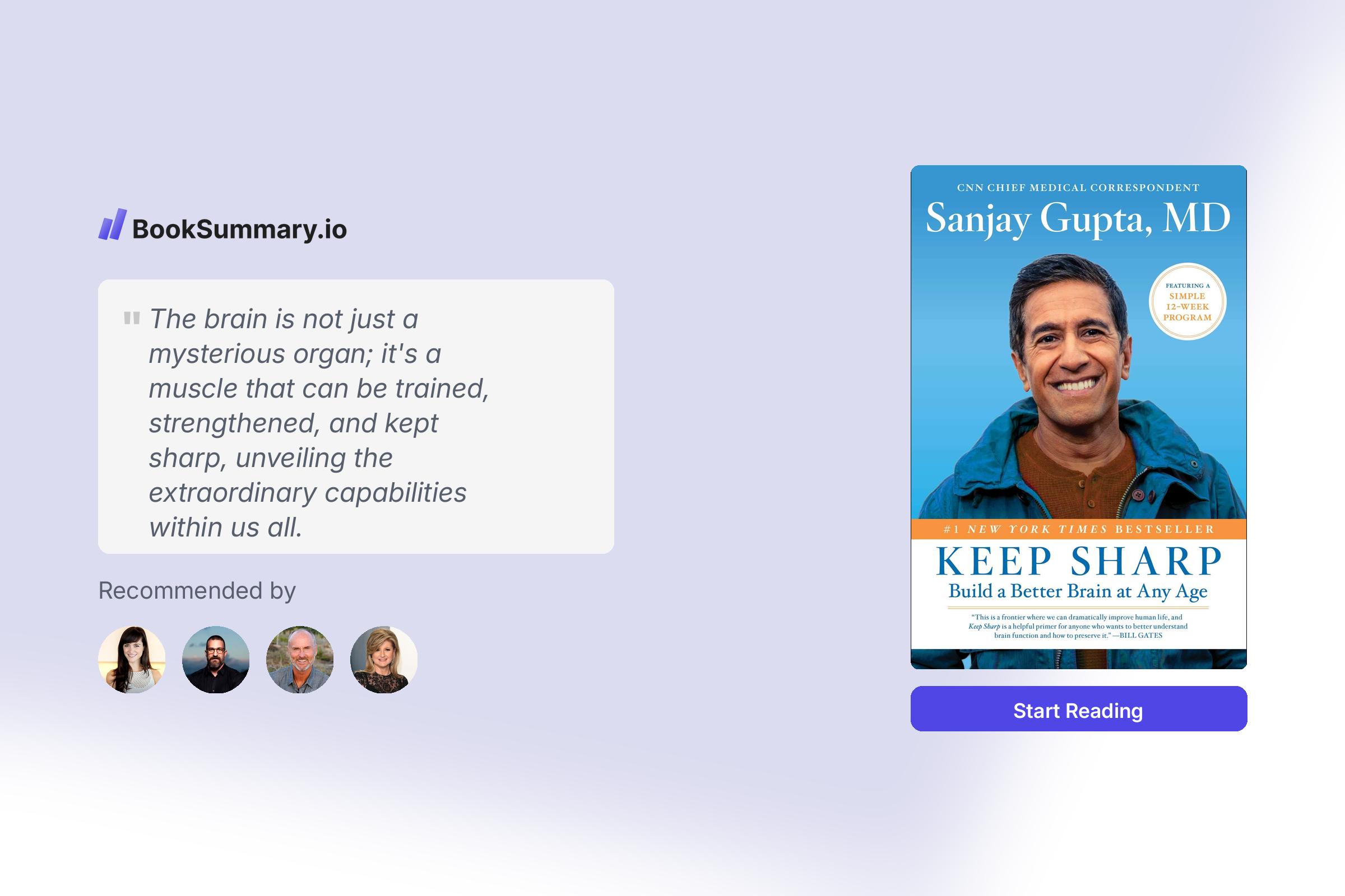 Keep Sharp Book Summary