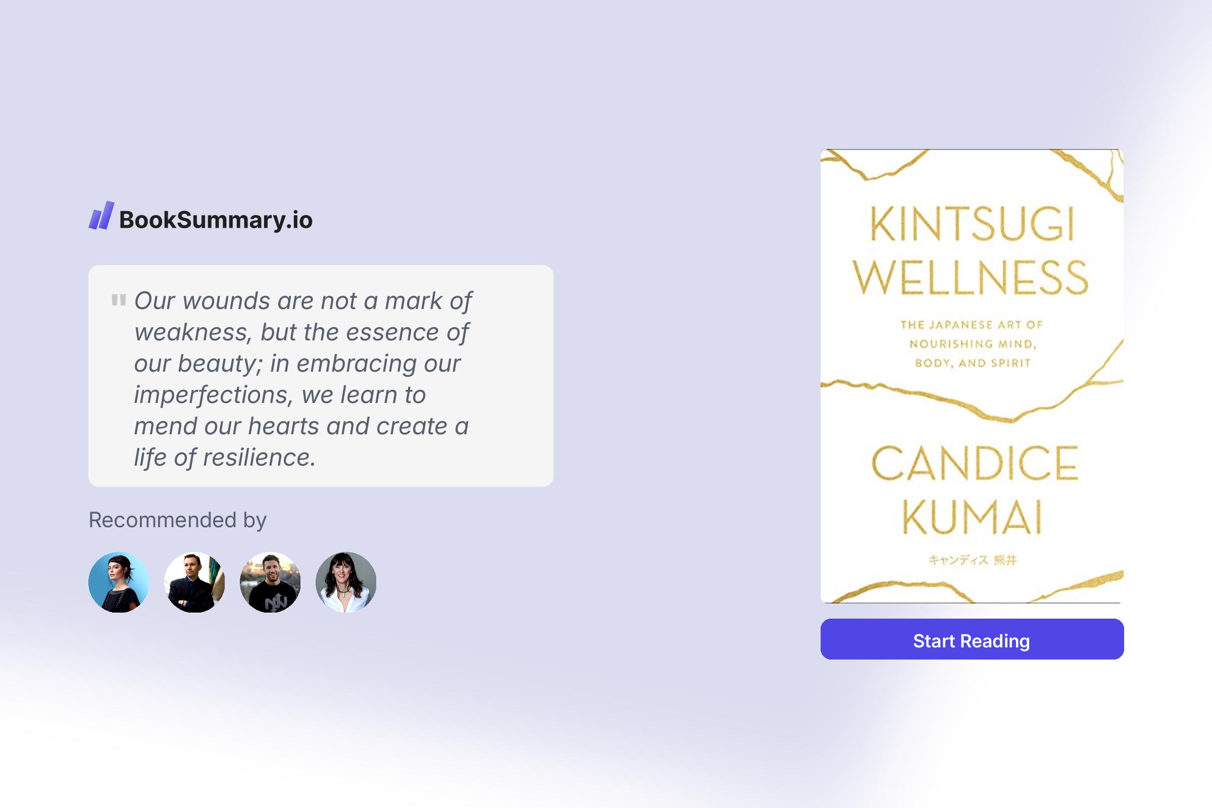 Kintsugi Wellness Book Summary