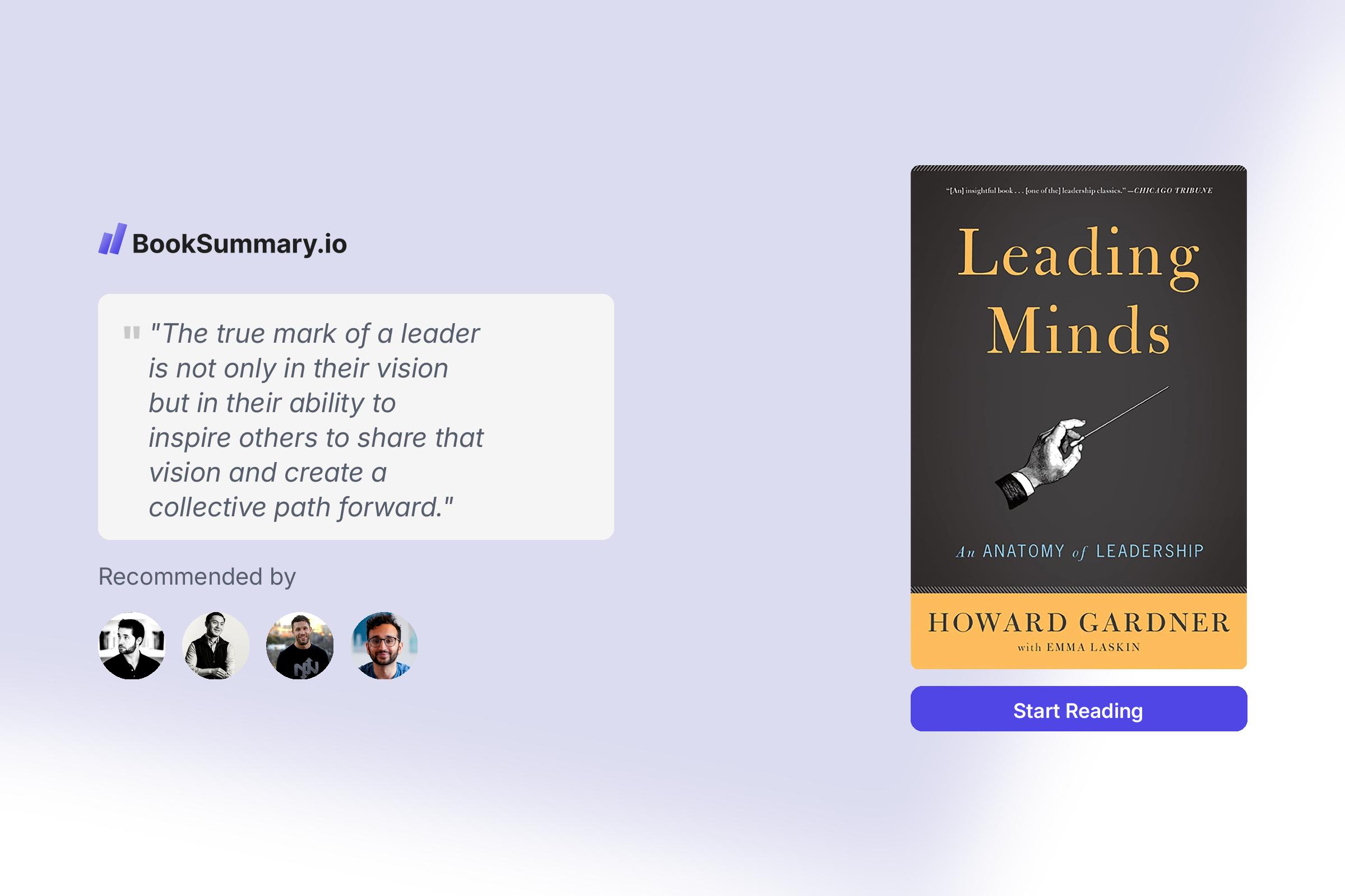Leading Minds Book Summary