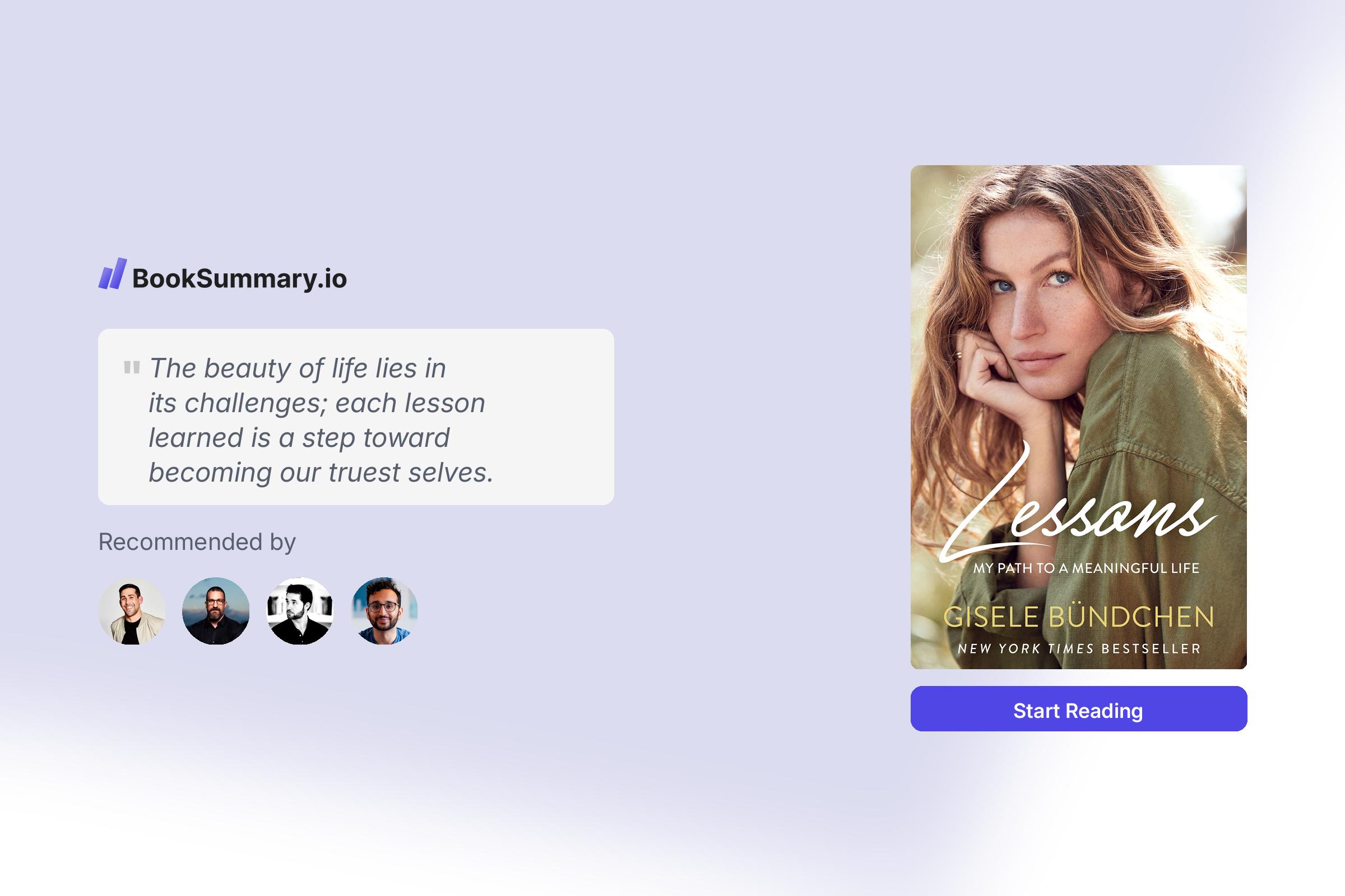 Lessons Book Summary