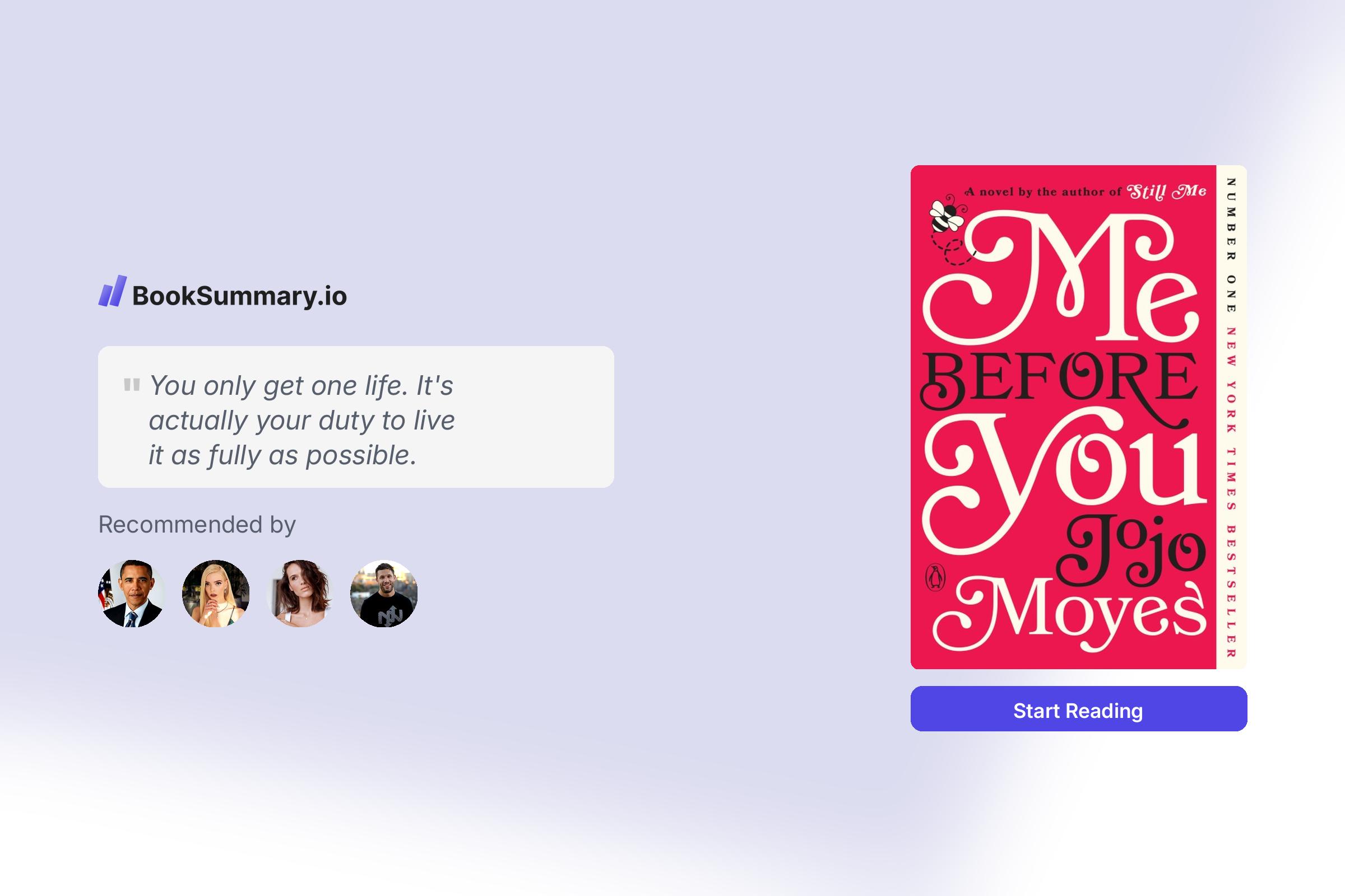 Me Before You Book Summary