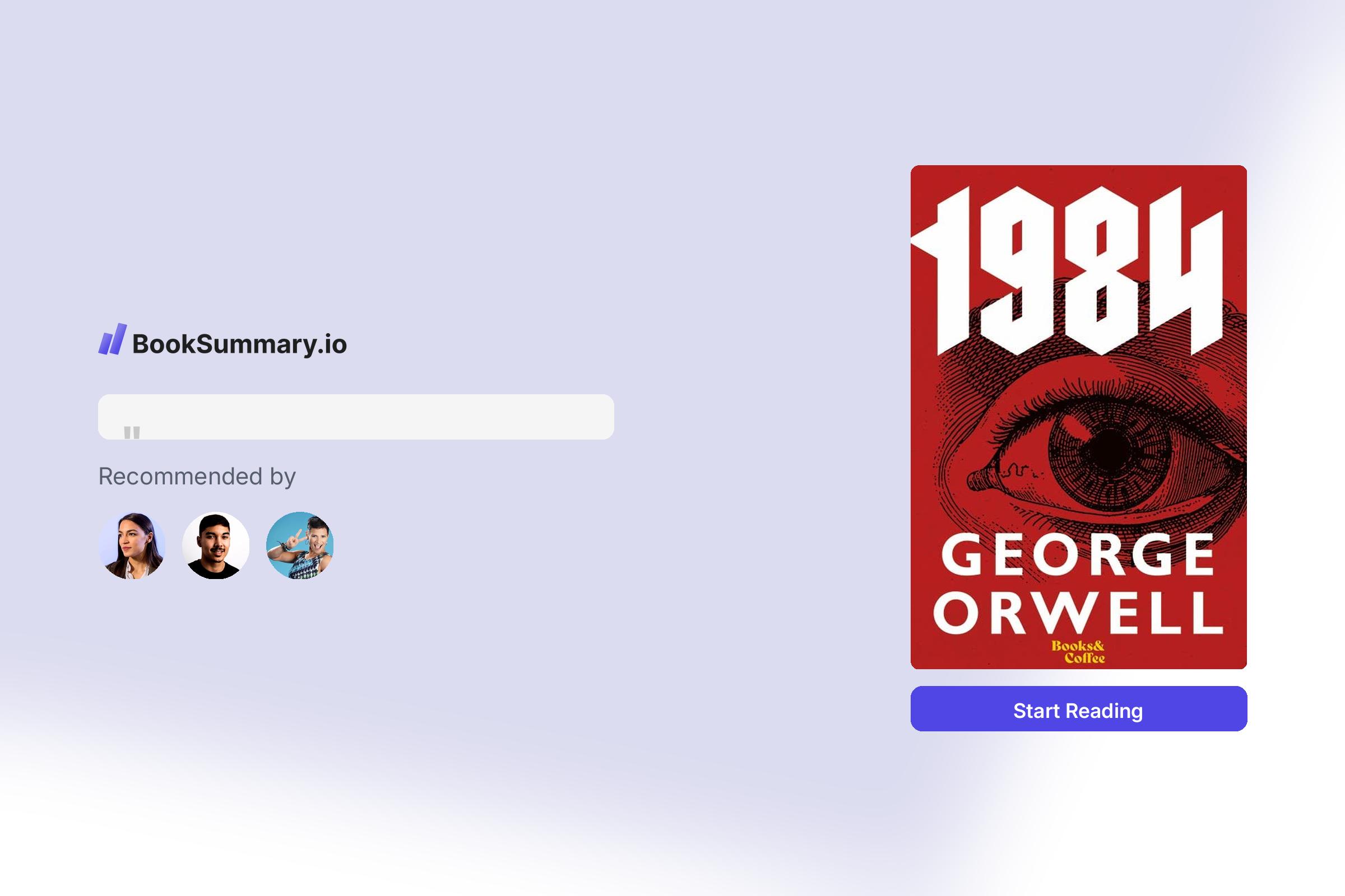 Nineteen Eighty-four Book Summary