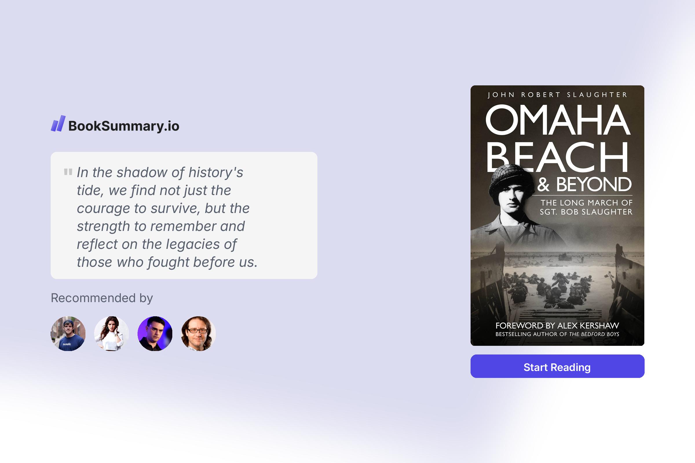 Omaha Beach and Beyond Book Summary
