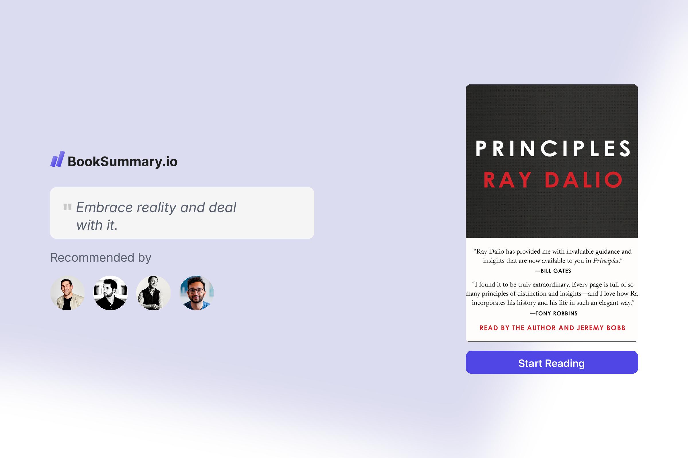 Principles Book Summary