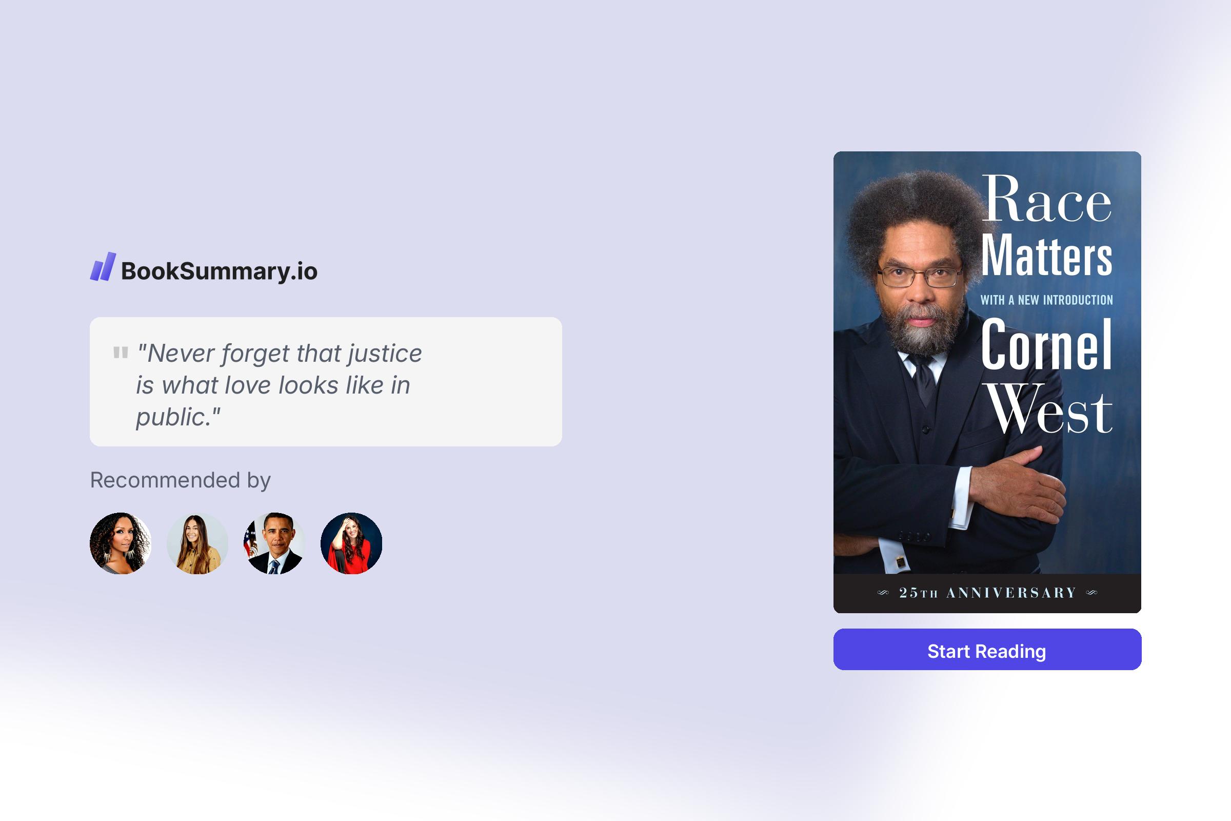 Race Matters, 25th Anniversary Book Summary