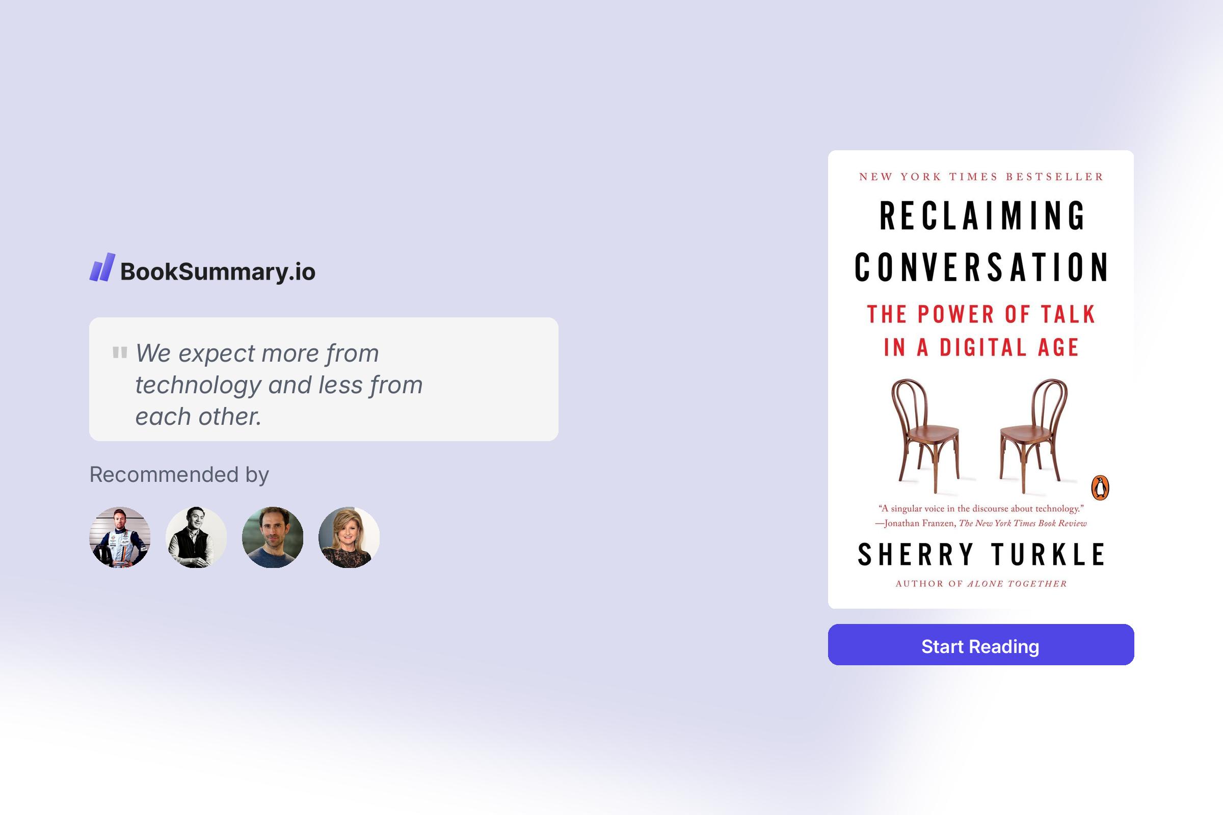 Reclaiming Conversation Book Summary