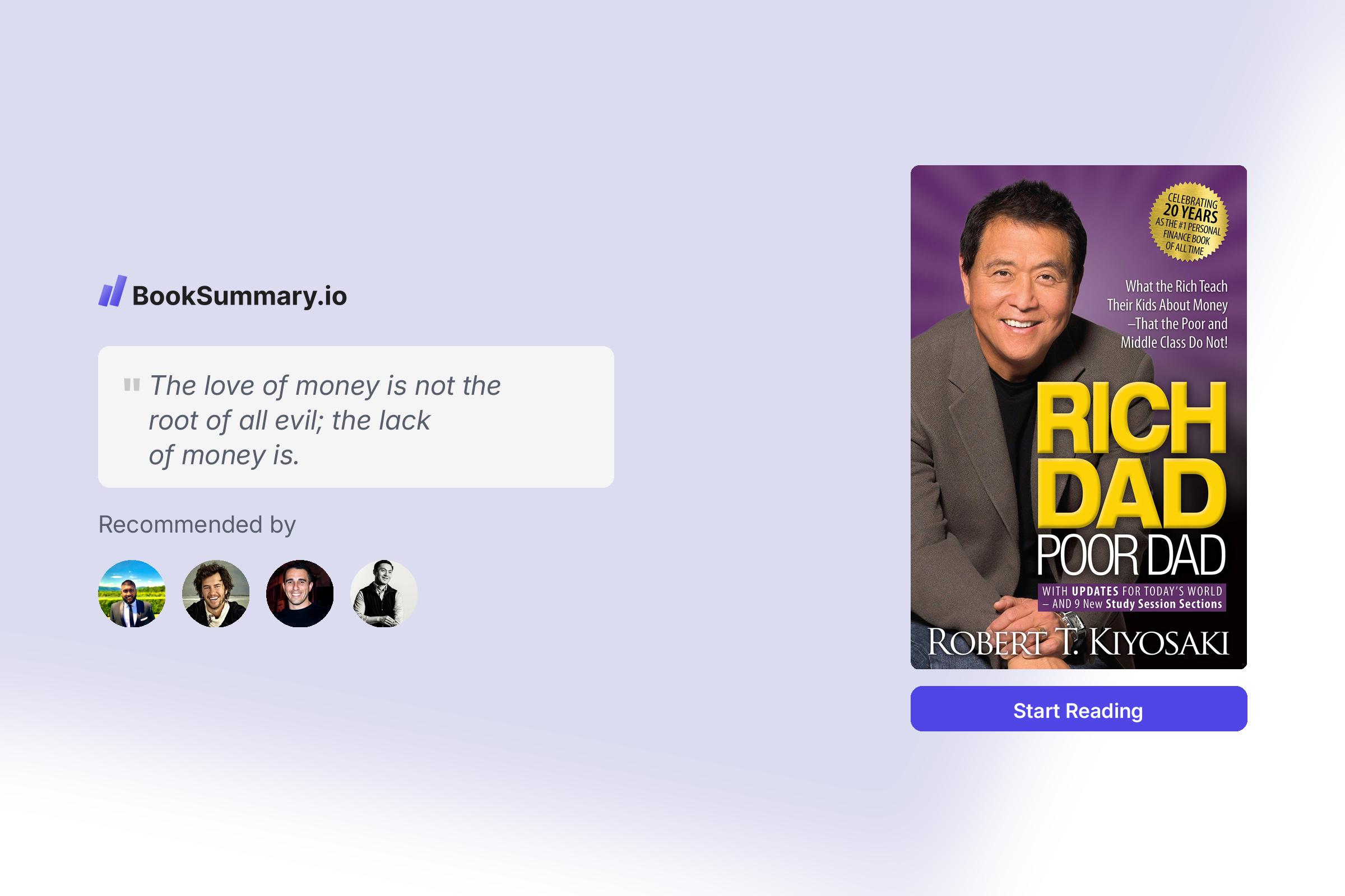 Rich Dad Poor Dad Book Summary