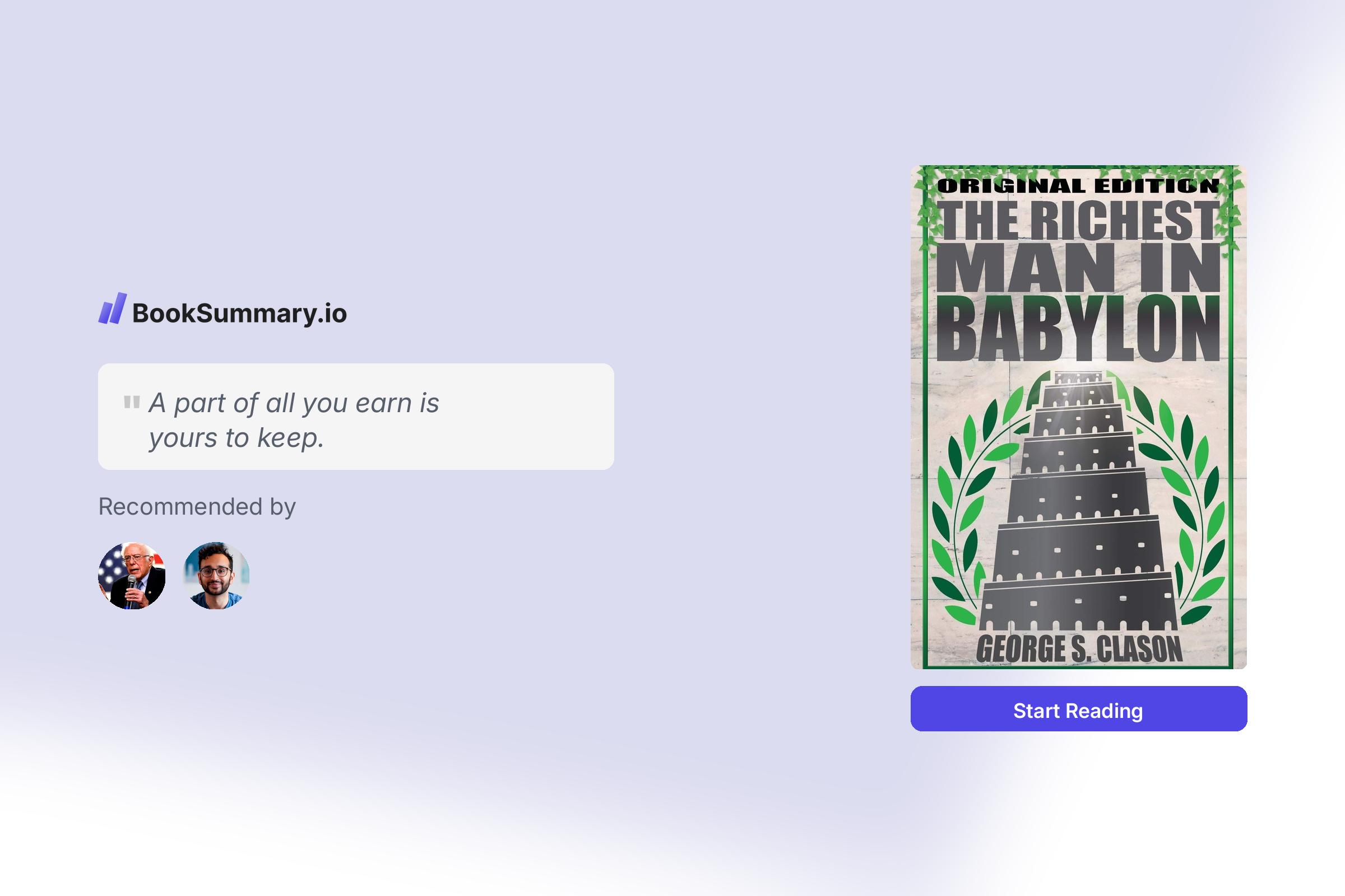 Richest Man in Babylon Book Summary