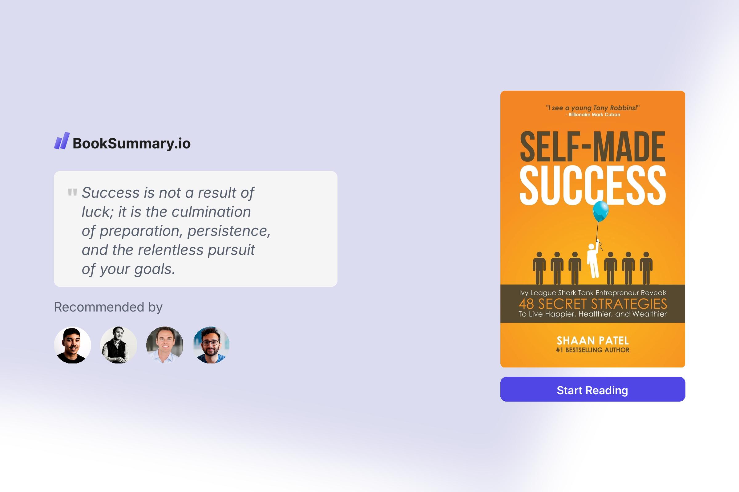 Self-Made Success Book Summary