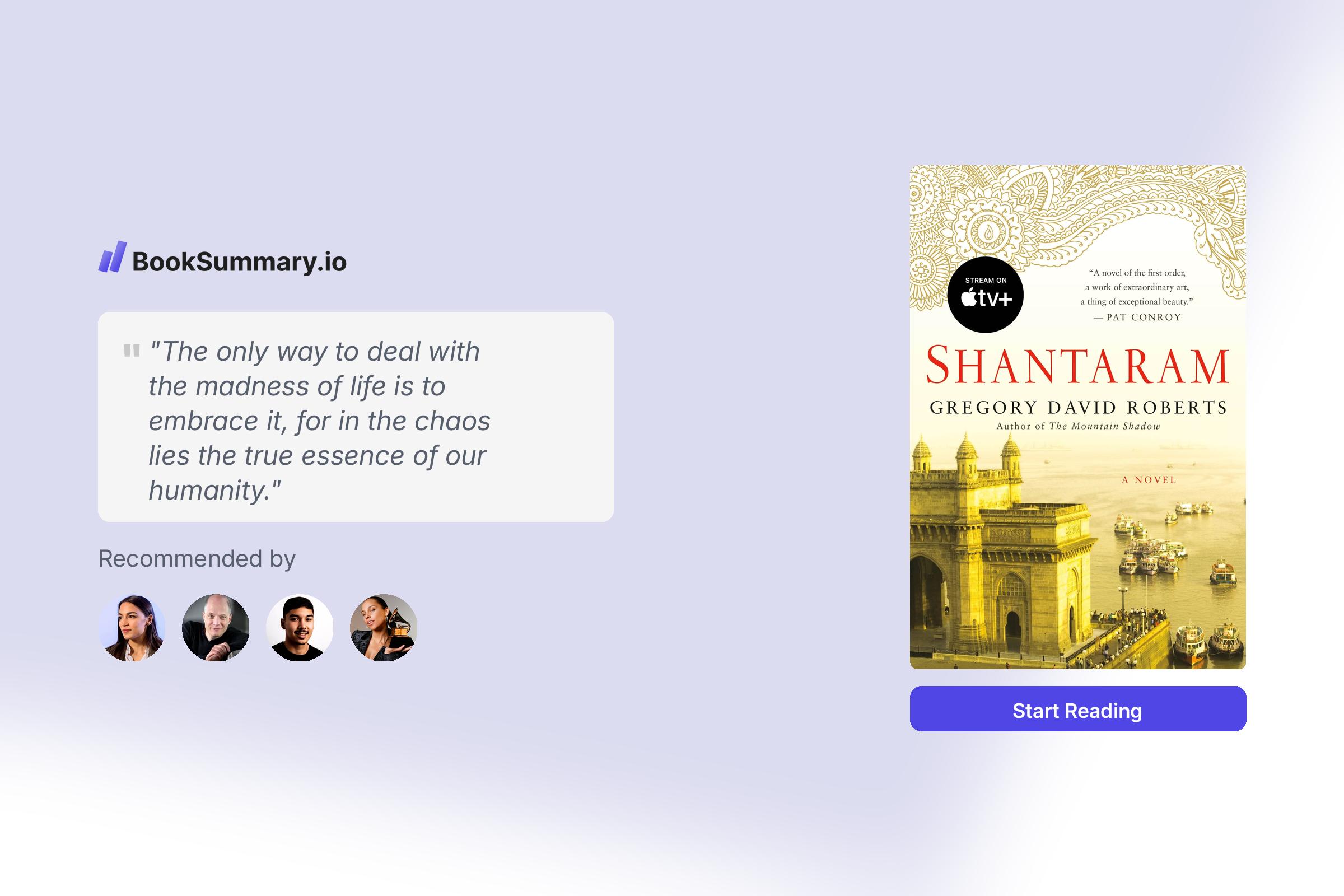 Shantaram Book Summary