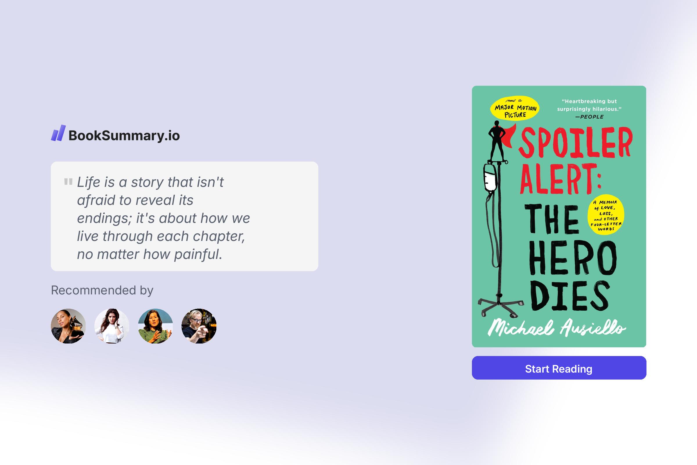 Spoiler Alert Book Summary